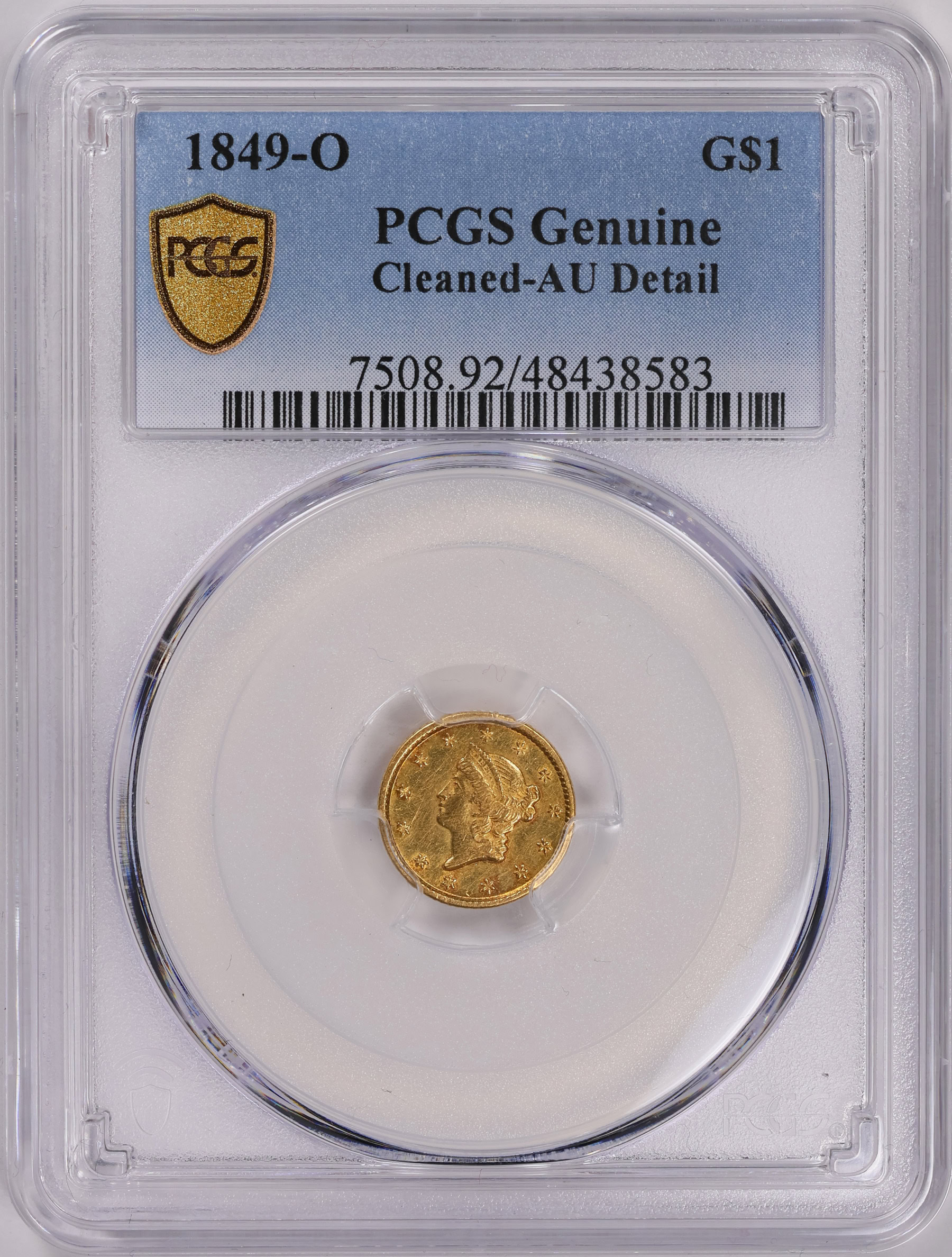 Collectors Corner - 1849-O G$1 PCGS Genuine - #64595898
