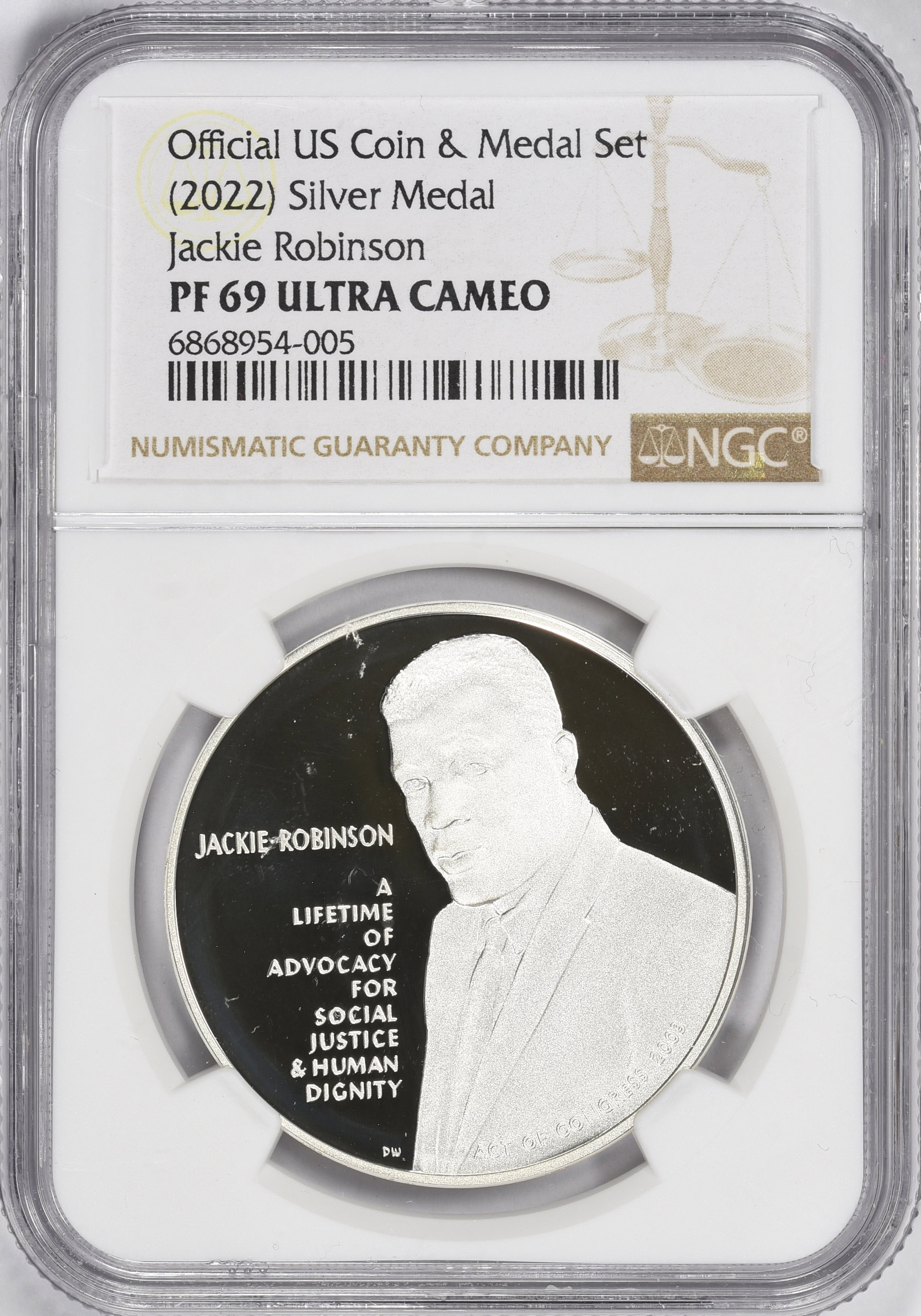 Collectors Corner - 2022 Medal Jackie Robinson Silver Official US Coin ...