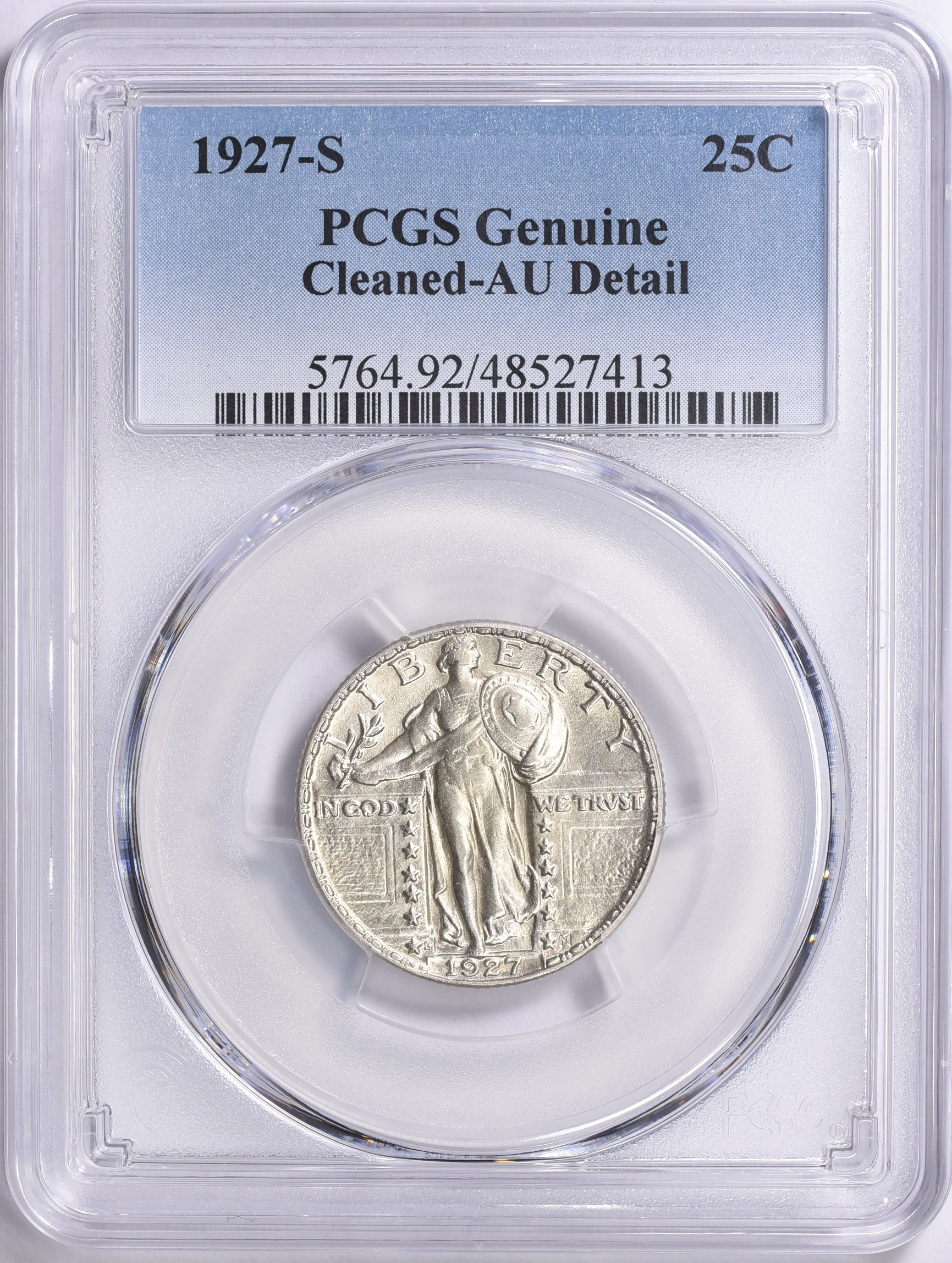 Collectors Corner - 1927-S 25C PCGS Genuine - #65405003
