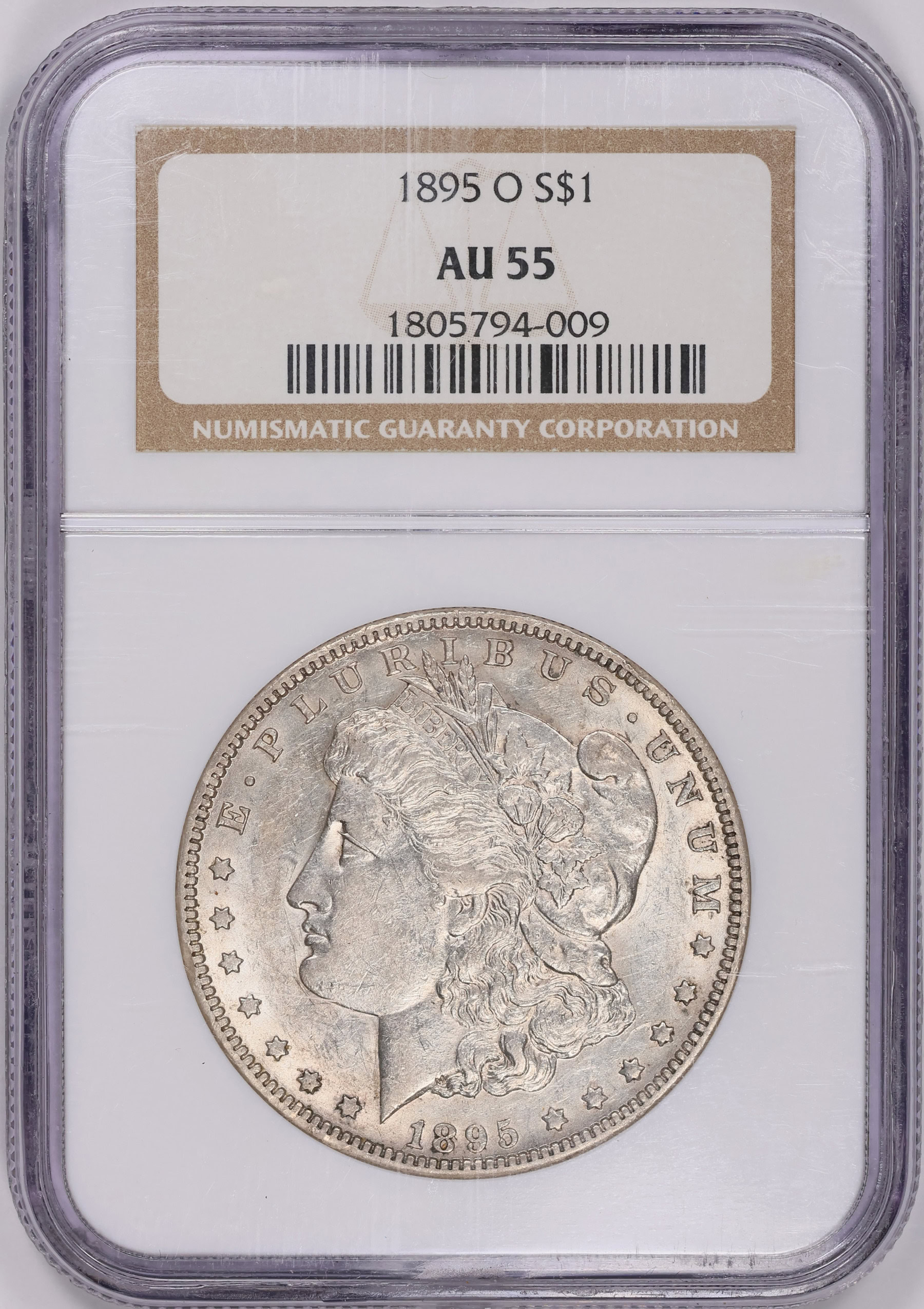 Collectors Corner - 1895-O $1 AU55 NGC - #65562931