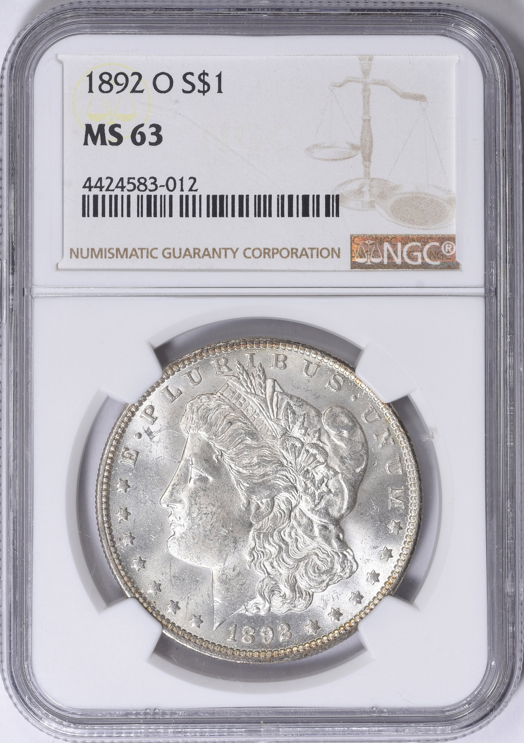 Collectors Corner - 1892-O $1 MS63 NGC - #65562967