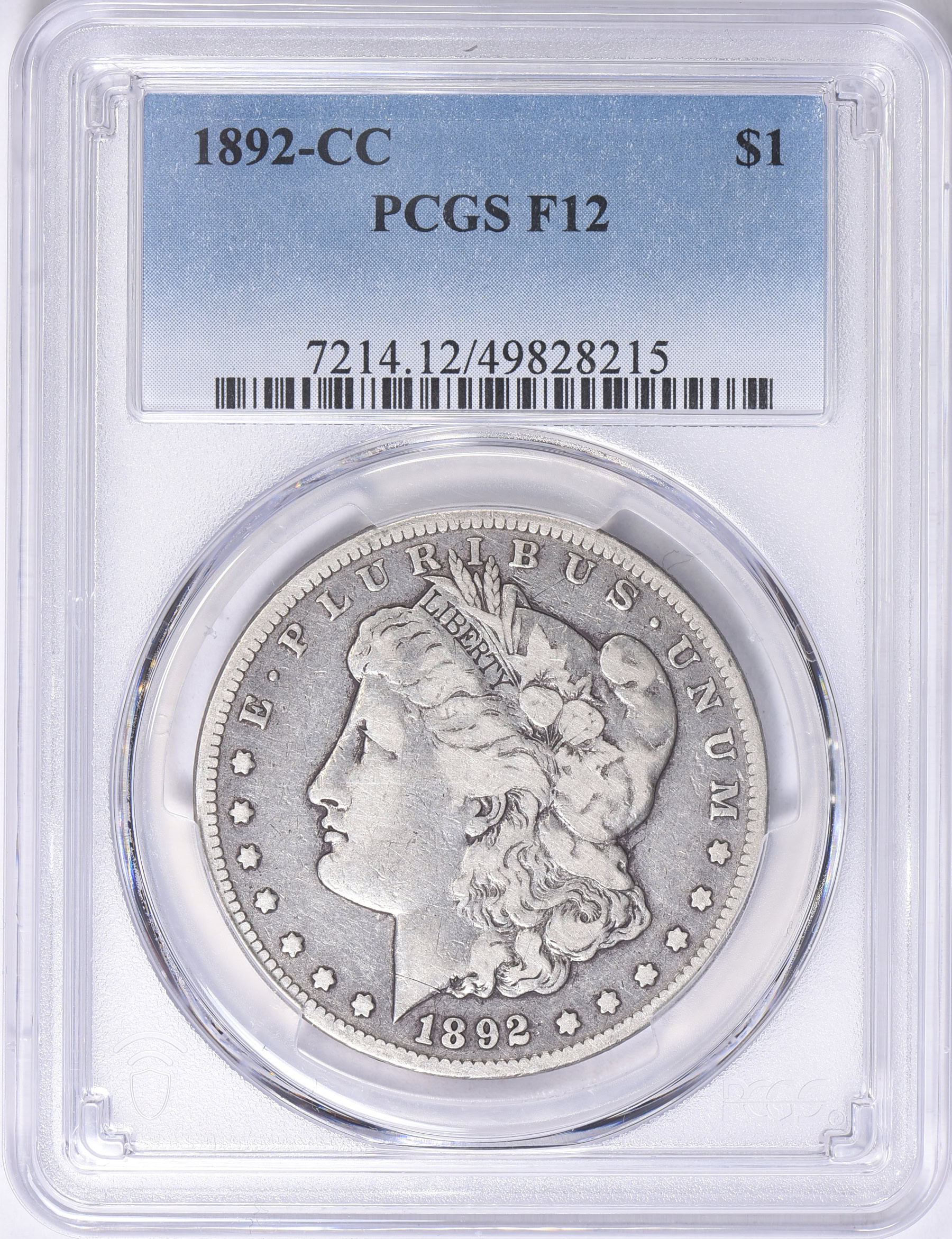 Collectors Corner - 1892-CC $1 F12 PCGS - #68913902