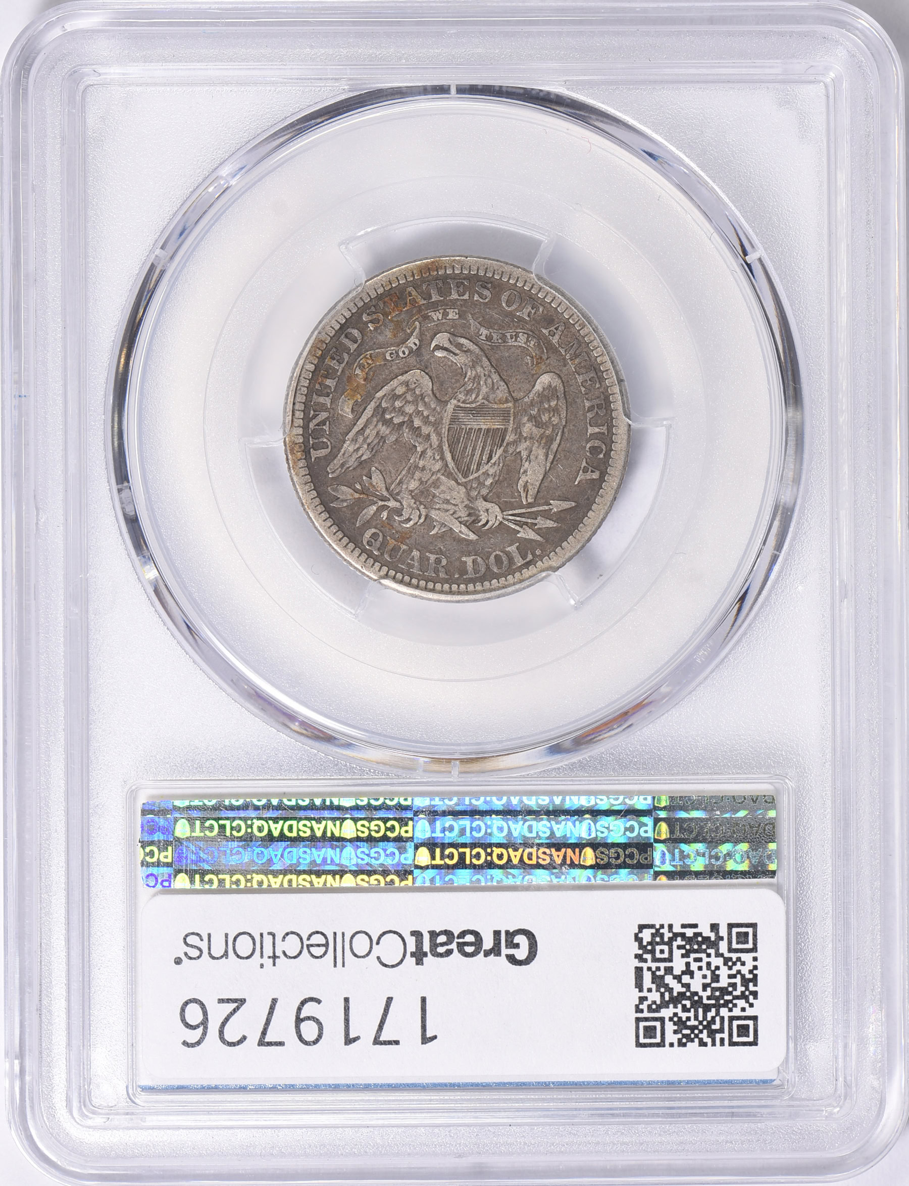 Collectors Corner - 1871 25C VF25 PCGS - #69578285