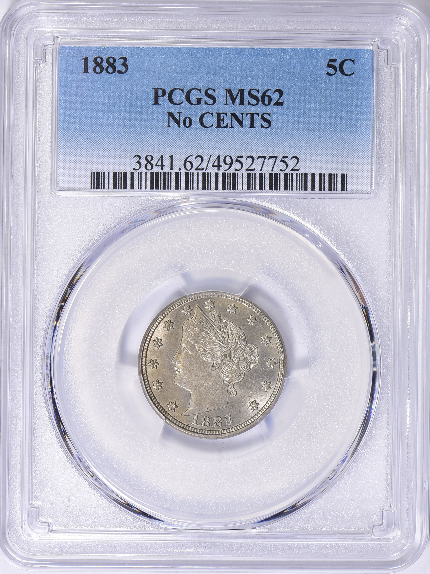 Collectors Corner - 1883 5C No CENTS MS62 PCGS - #69746338
