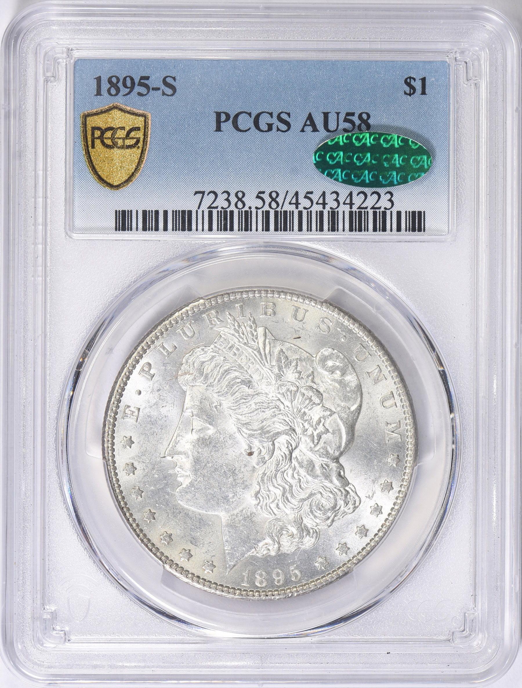 Collectors Corner - 1895-S $1 AU58 PCGS - #70056436