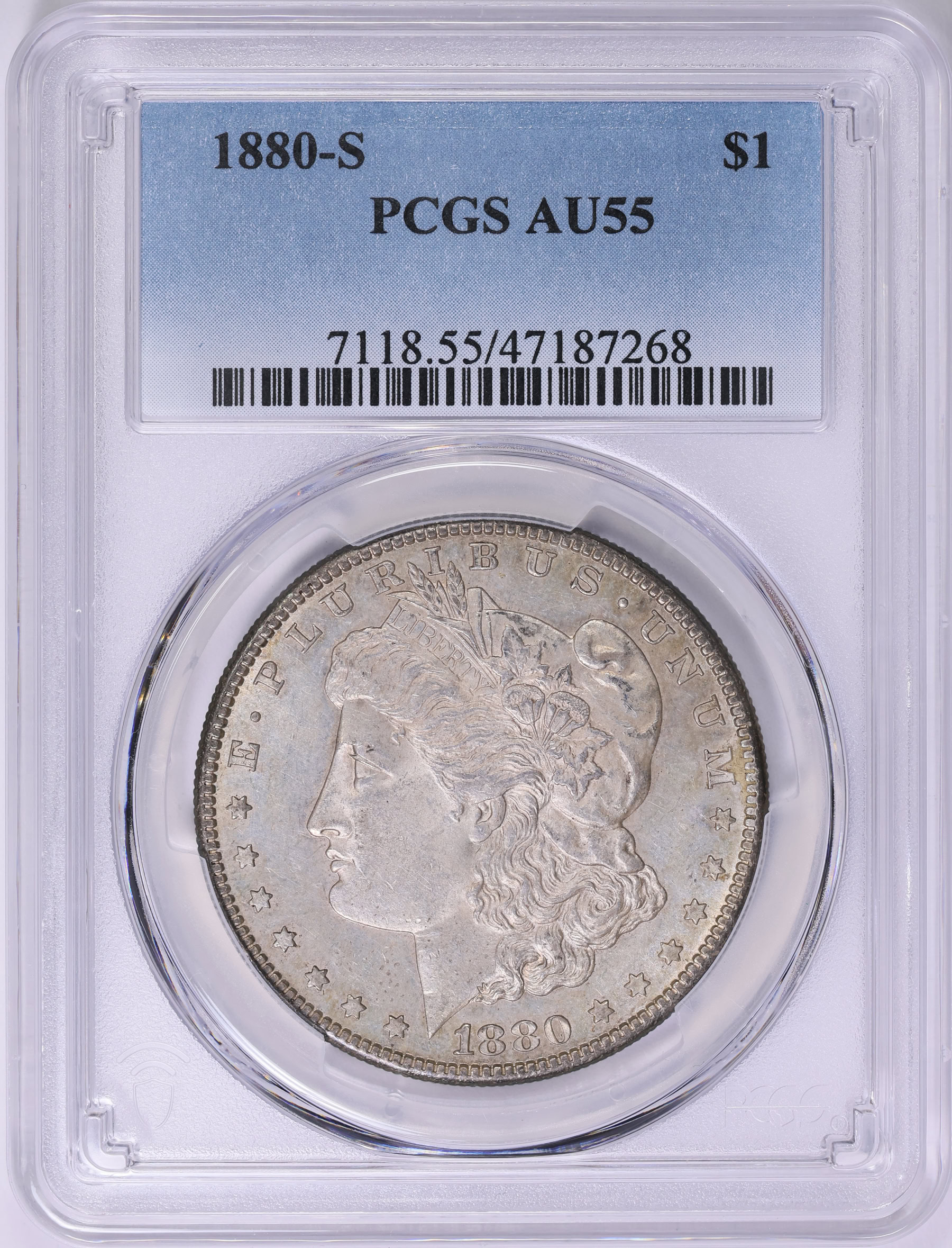 Collectors Corner - 1880-S $1 AU55 PCGS - #70255668