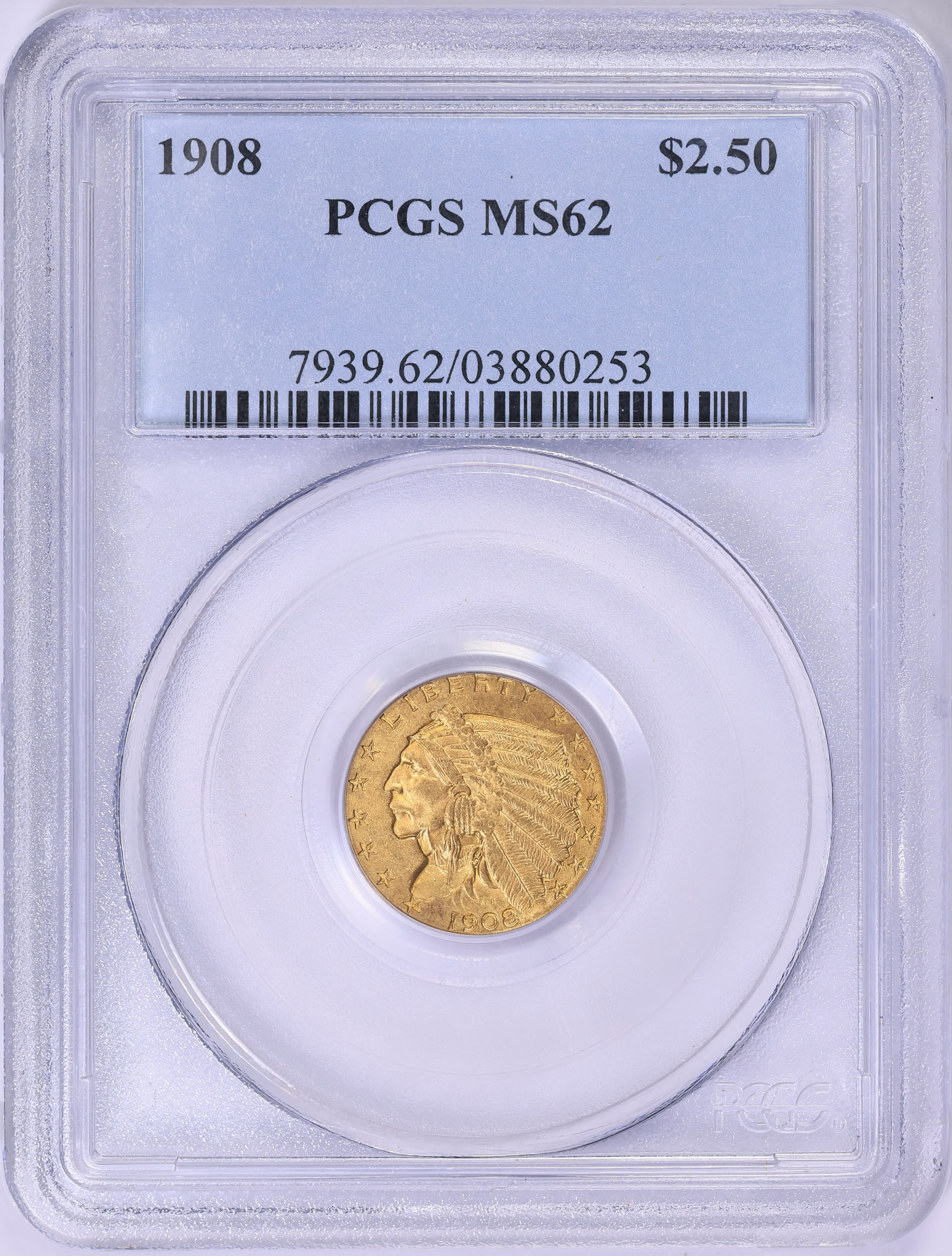 Indian $2.5 (1908-1929) - Coins for sale on Collectors Corner