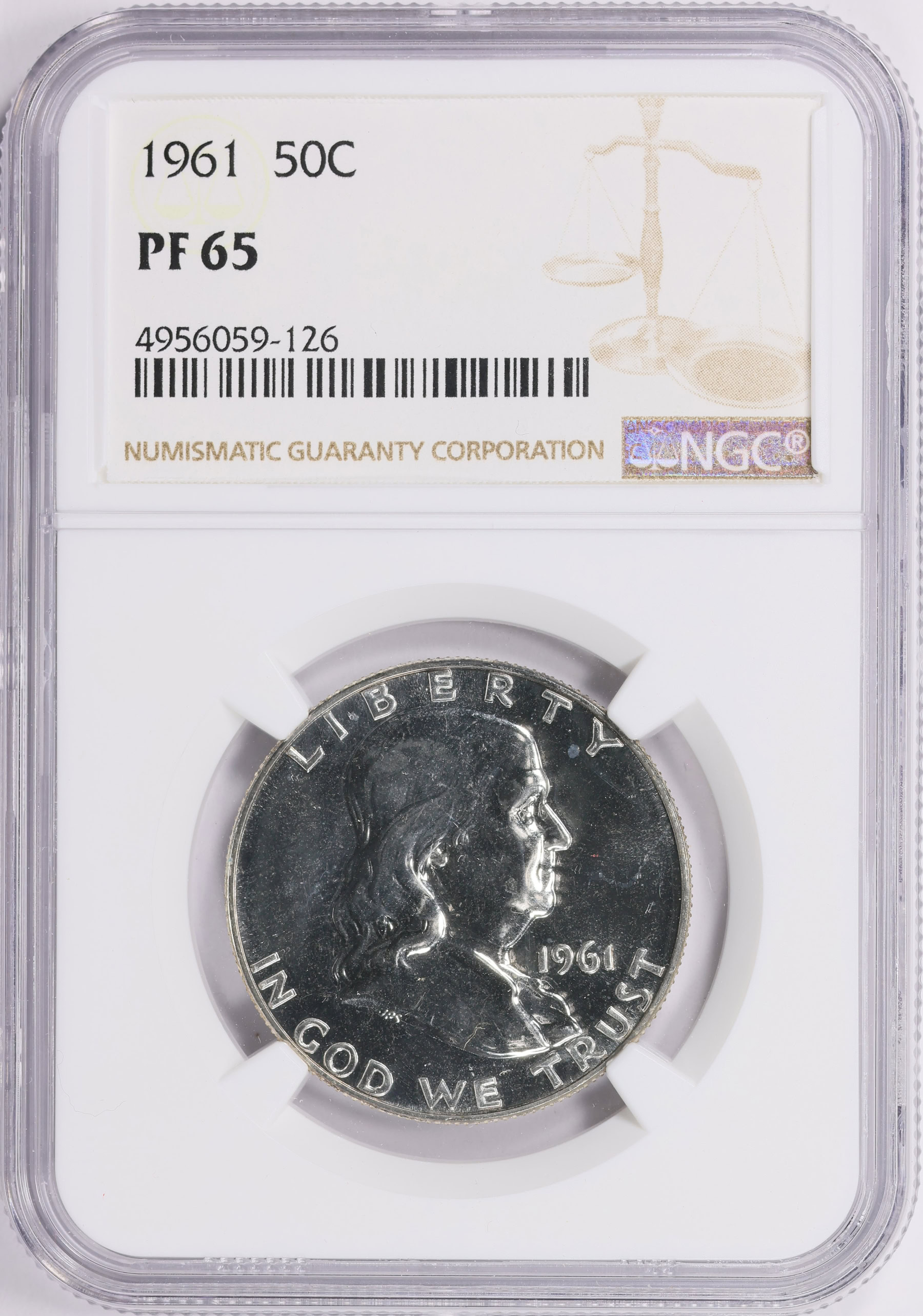 1961 Franklin Half Dollar NGC Proof-65 (Item 1004233 ...
