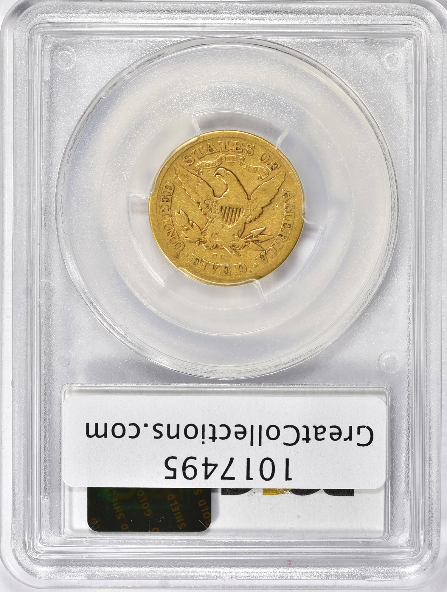 1872-CC Liberty Gold Half Eagle PCGS VG-10 (Item 1017495) | GreatCollections Coin Auctions