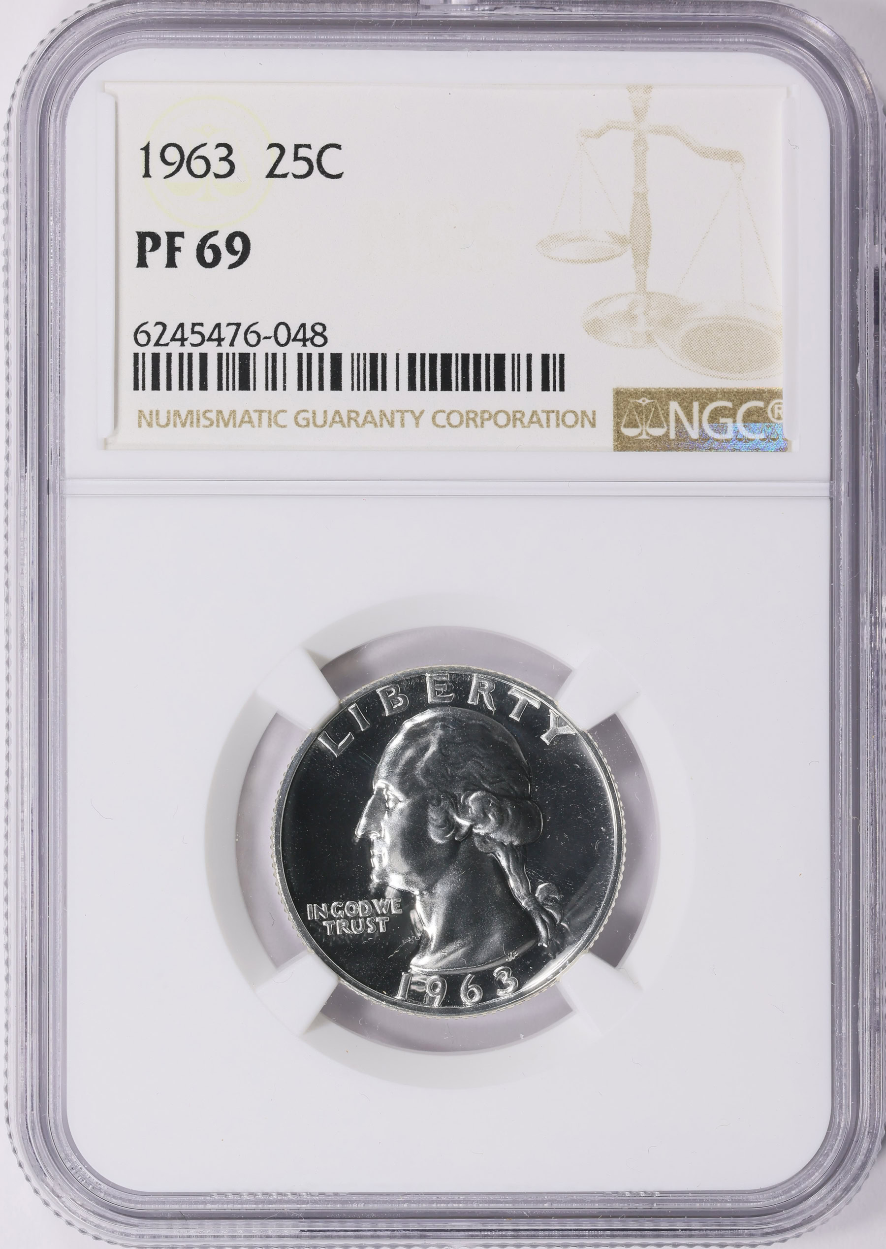 1963 Washington Quarter NGC Proof-69 (Item 1022922) | GreatCollections ...