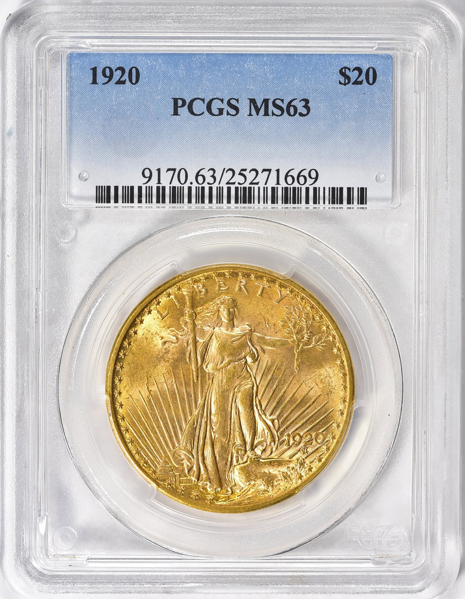 1920 Saint-Gaudens Gold Double Eagle PCGS MS-63 (Item 1026186 ...