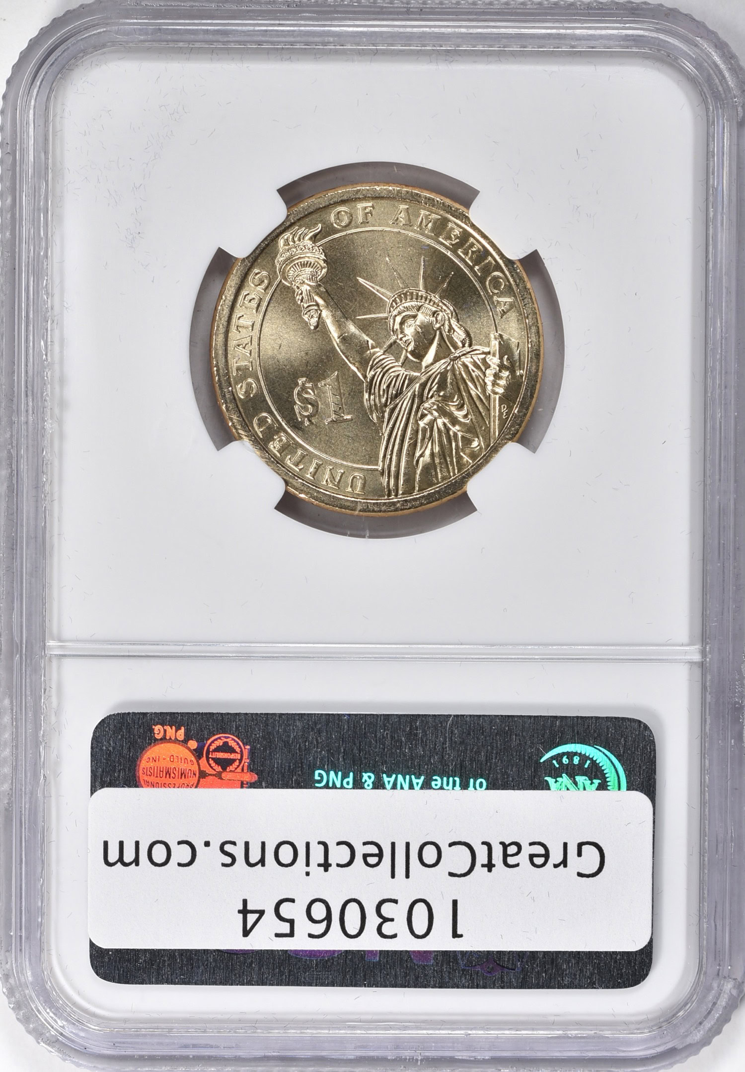 Mint Error (2007) Presidential Dollar John Adams - Missing Edge ...