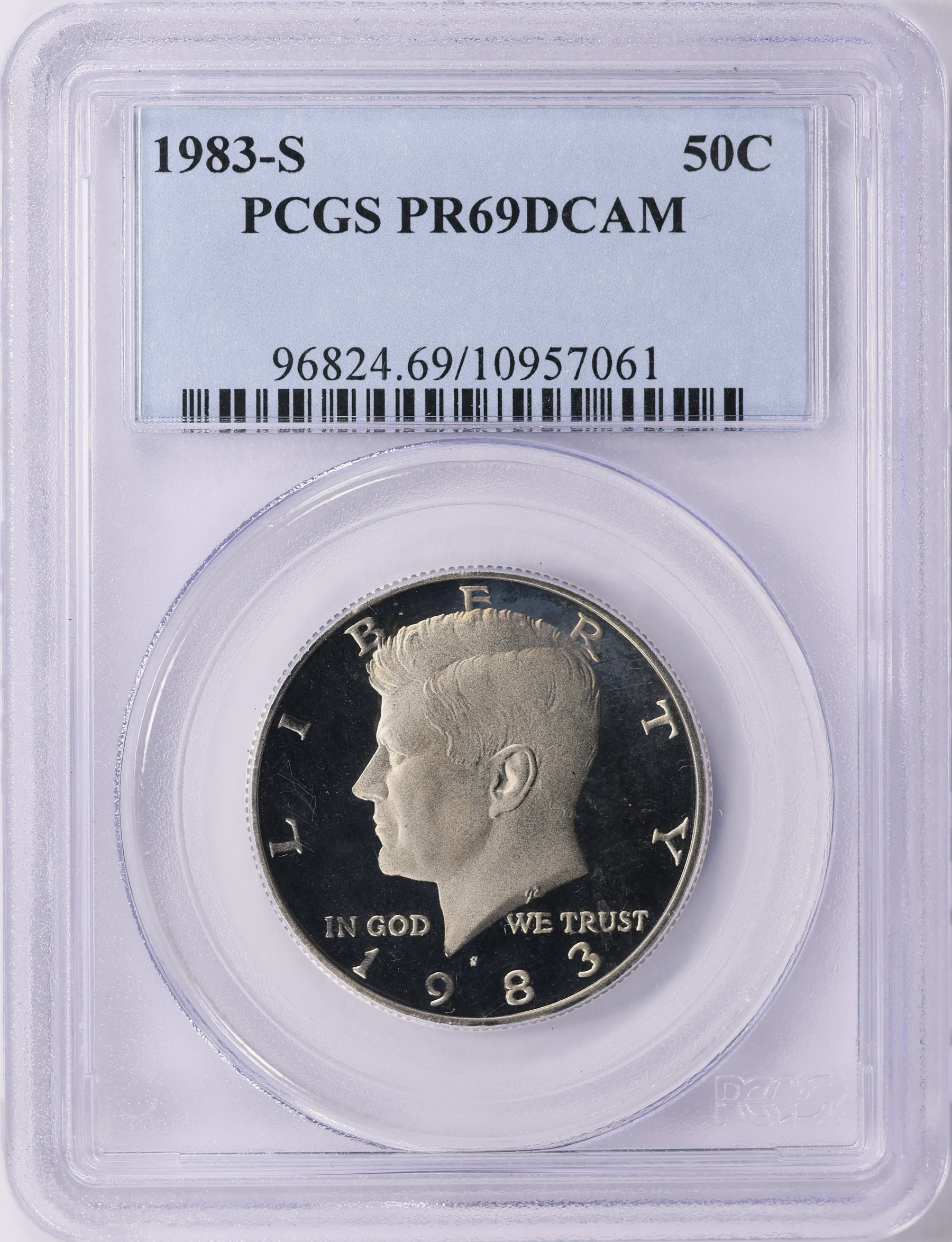 1983-S Kennedy Half Dollar PCGS Proof-69 DCAM (Item 1031466) | GreatCollections Coin Auctions