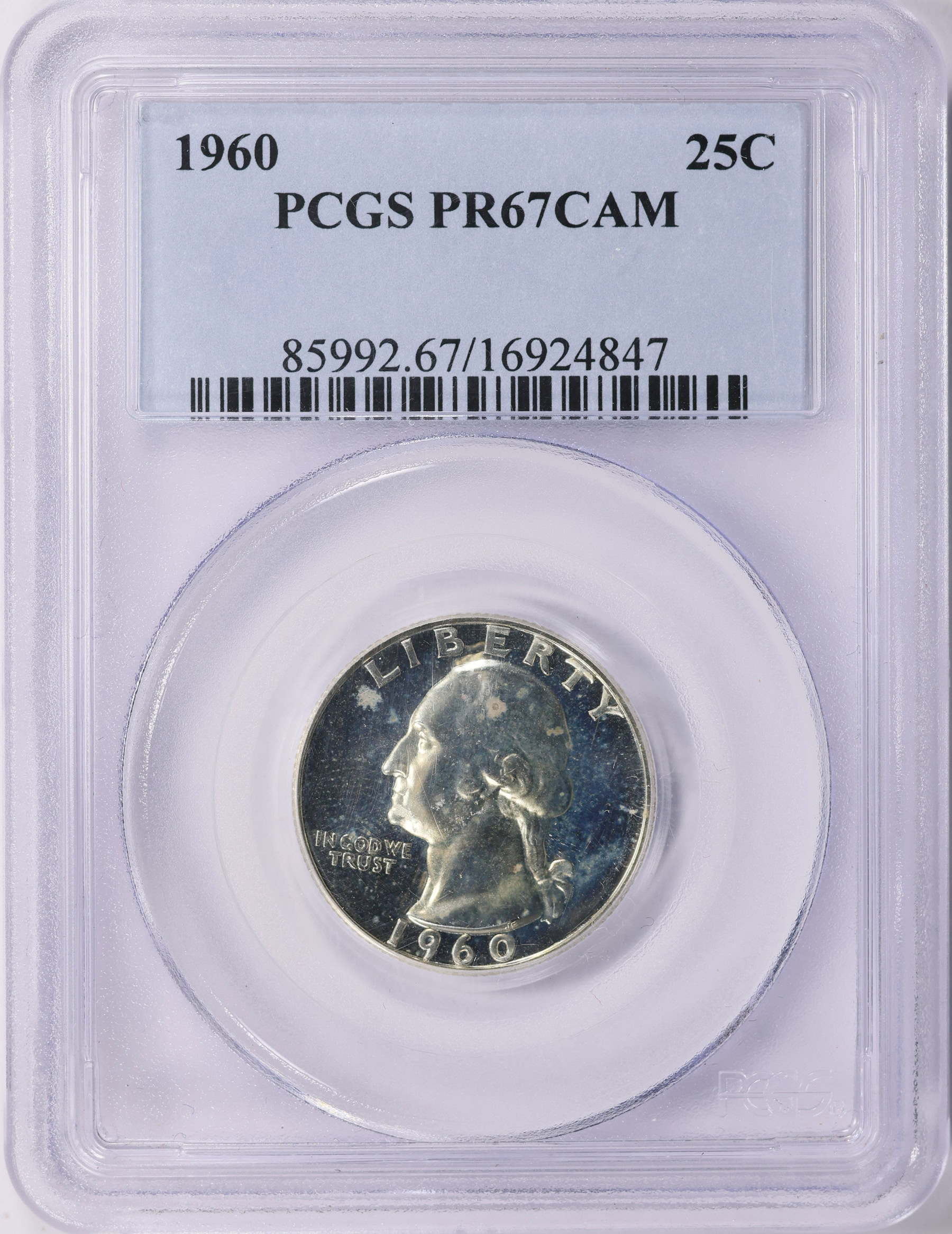 1960 Washington Quarter PCGS Proof-67 CAMEO (Item 1031487 ...