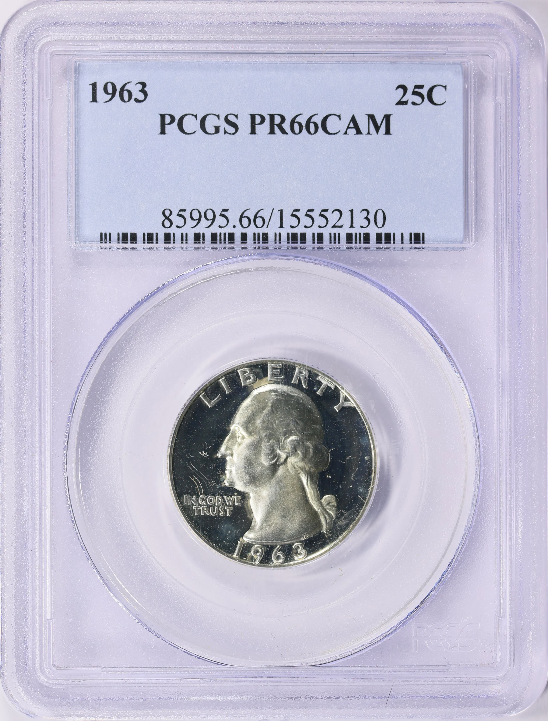1963 Washington Quarter PCGS Proof-66 CAMEO (Item 1031546 ...