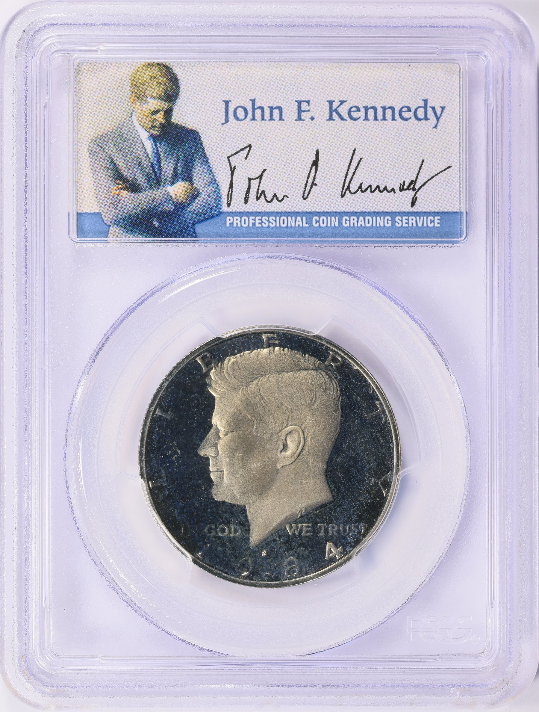 1984-S Kennedy Half Dollar PCGS Proof-69 DCAM (John F. Kennedy Label) (Item 1031561 ...