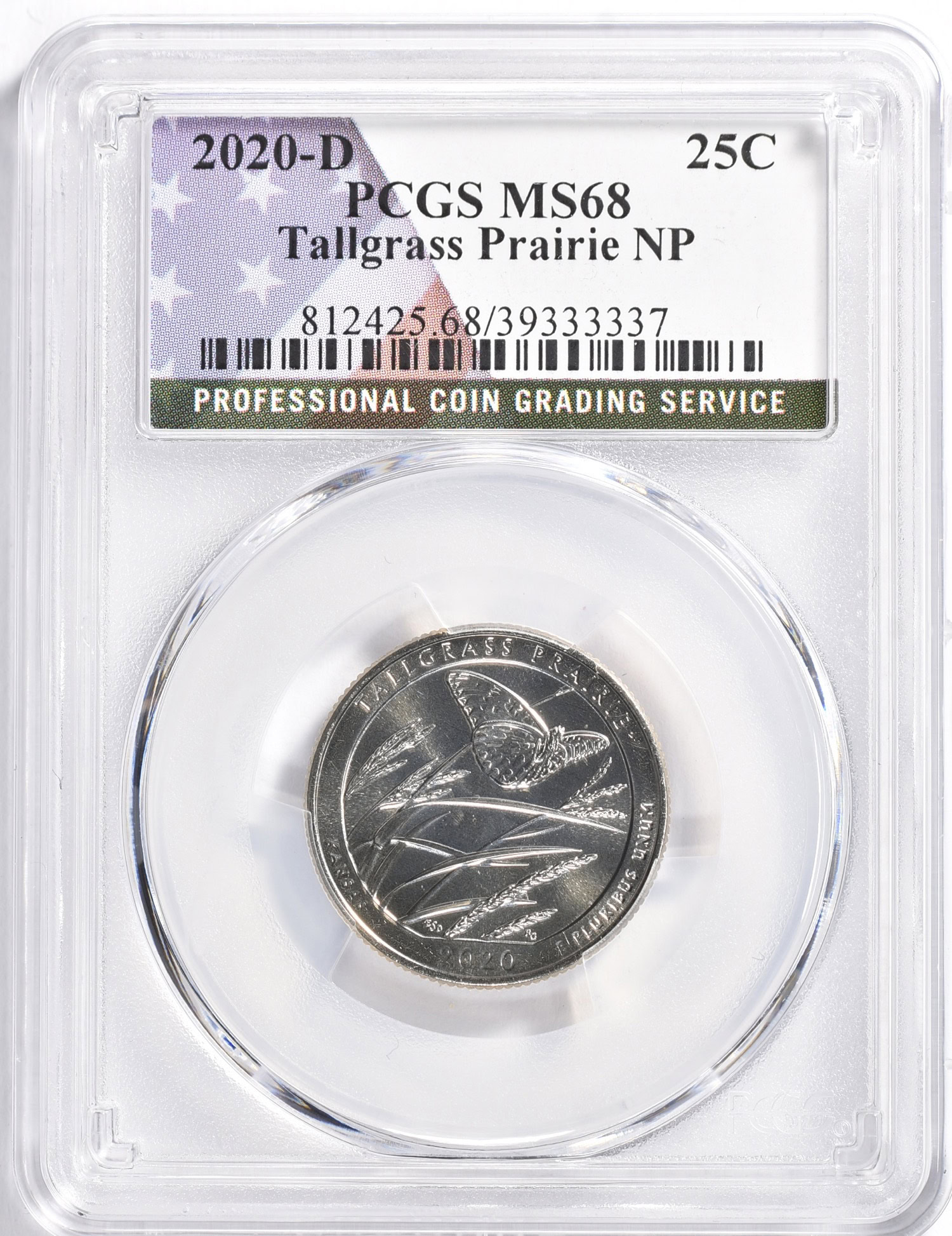 2020-D America the Beautiful Quarter Tallgrass Prairie National Park ...