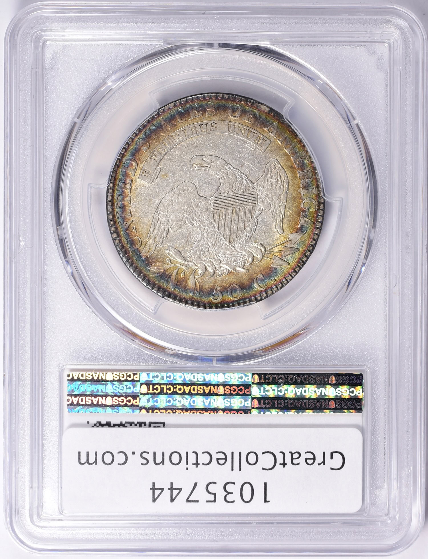 1820/19 Capped Bust Half Dollar Square Base 2 PCGS VF-35 (Toned) (Item ...