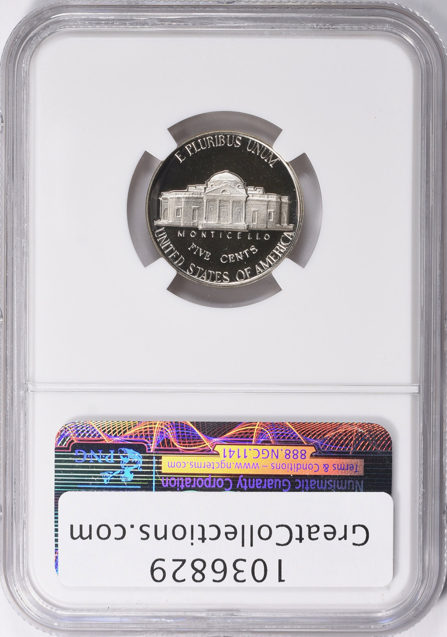 1964 Jefferson Nickel NGC Proof-68 UC (Item 1036829) | GreatCollections ...