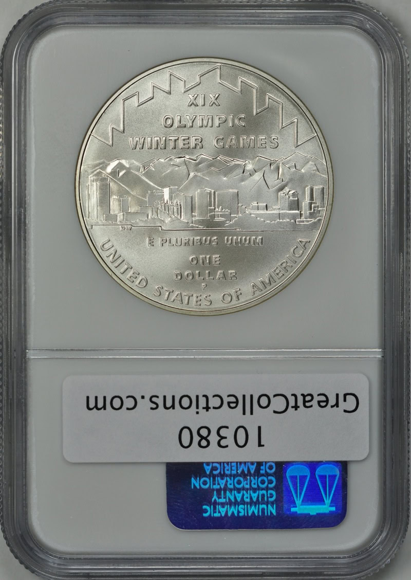 2002-P Salt Lake City Olympic Games Silver Dollar NGC MS-70 (Item 10380 ...