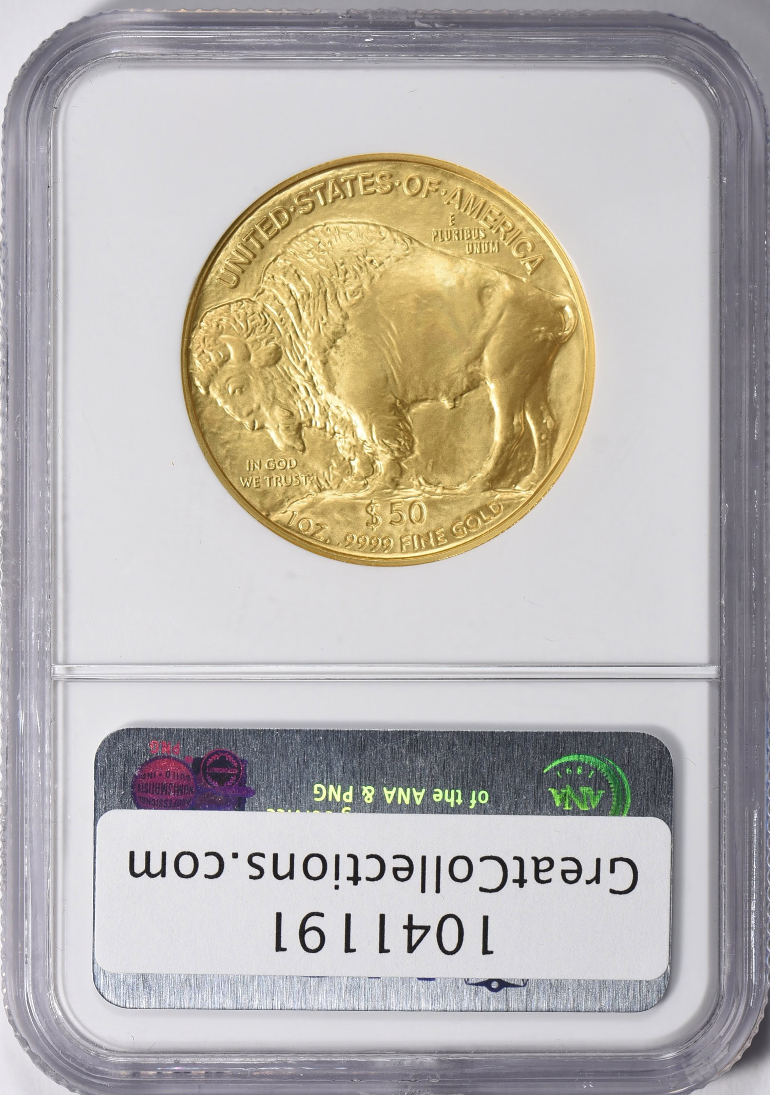 2007 $50 One-Ounce Gold American Buffalo Early Releases NGC MS-70 (Item 1041191 ...