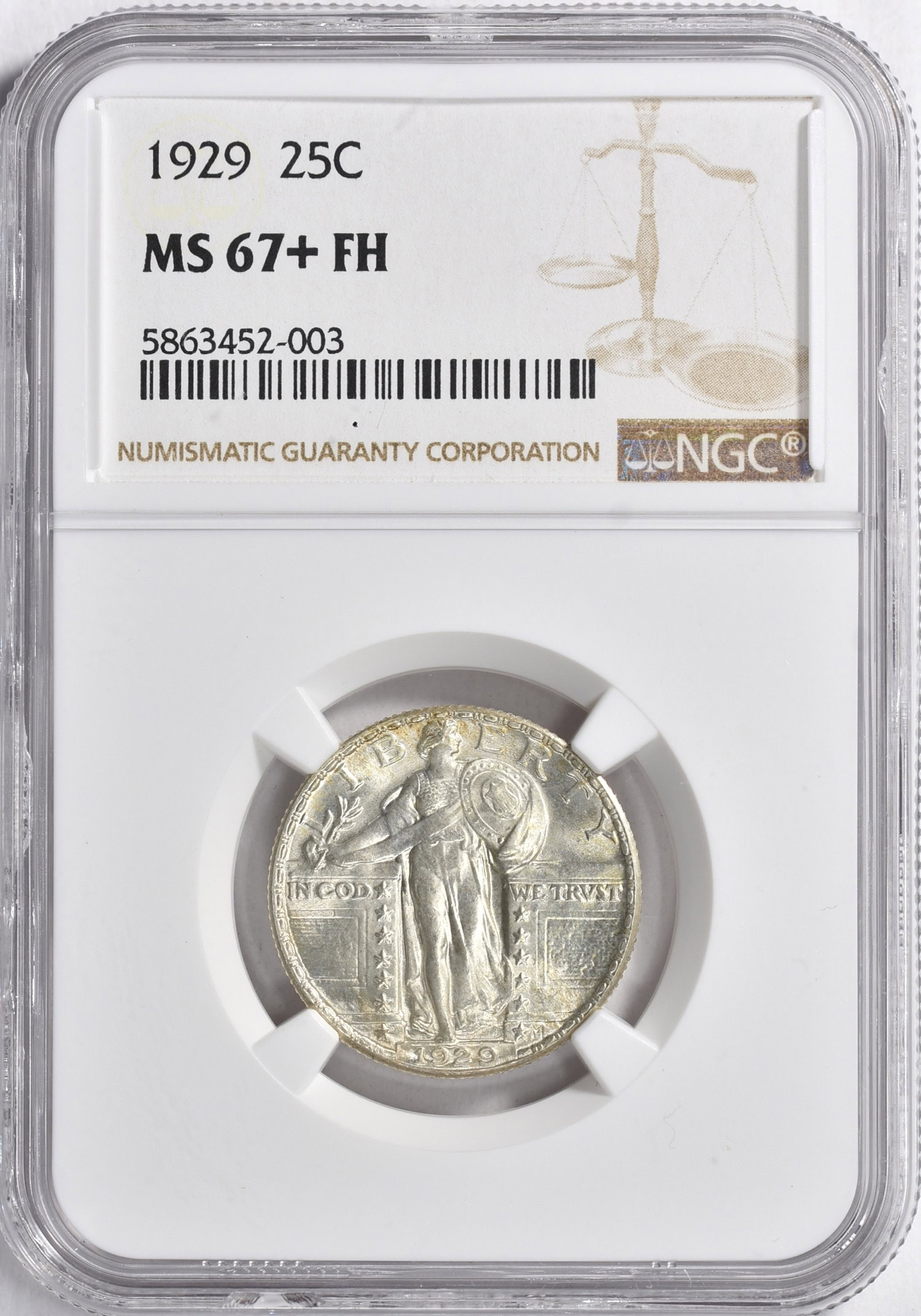 1929 Standing Liberty Quarter NGC MS-67+ FH (Item 1046008 ...