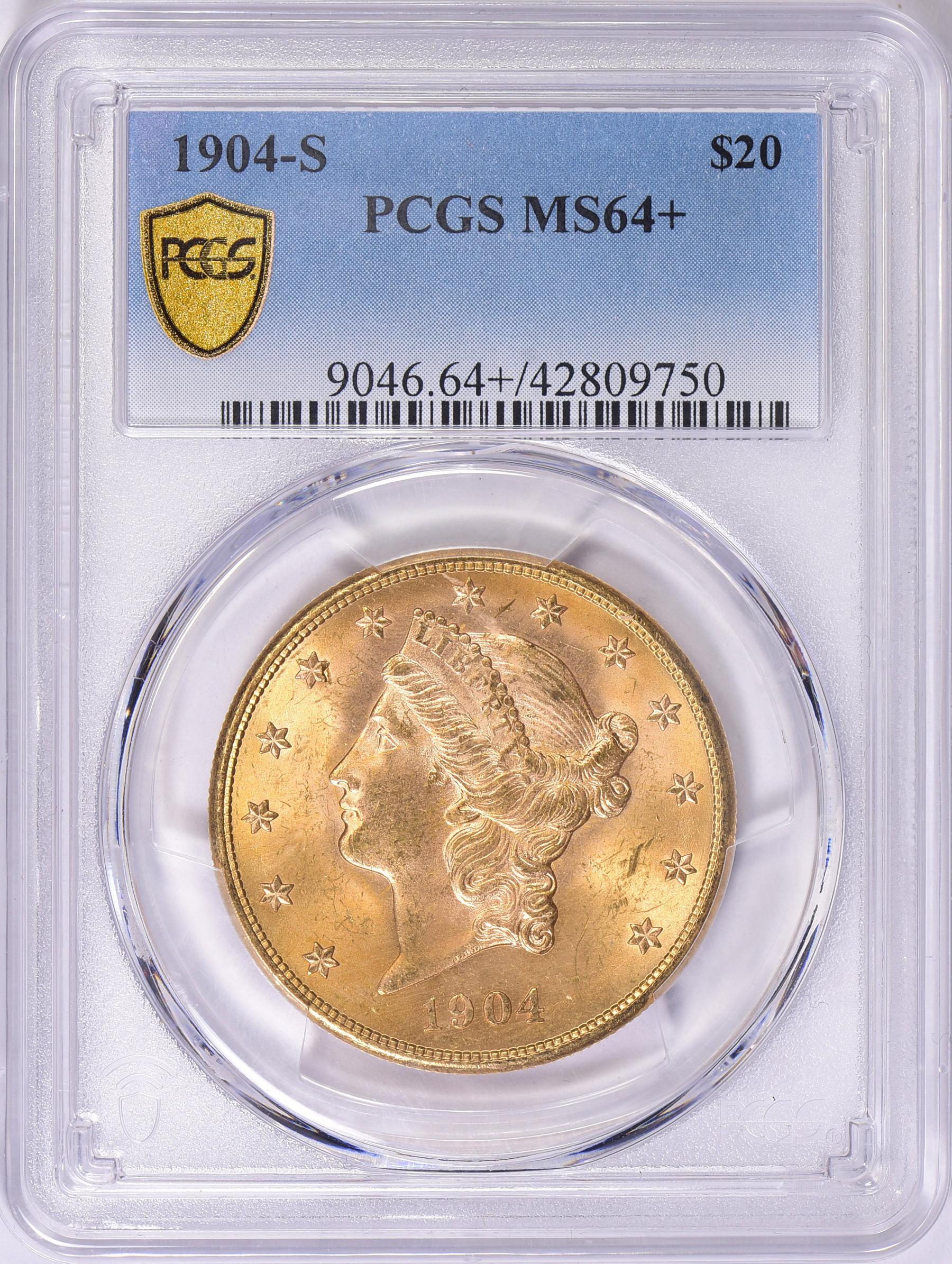 1904-S Liberty Gold Double Eagle PCGS MS-64+ (Item 1047823) | GreatCollections Coin Auctions