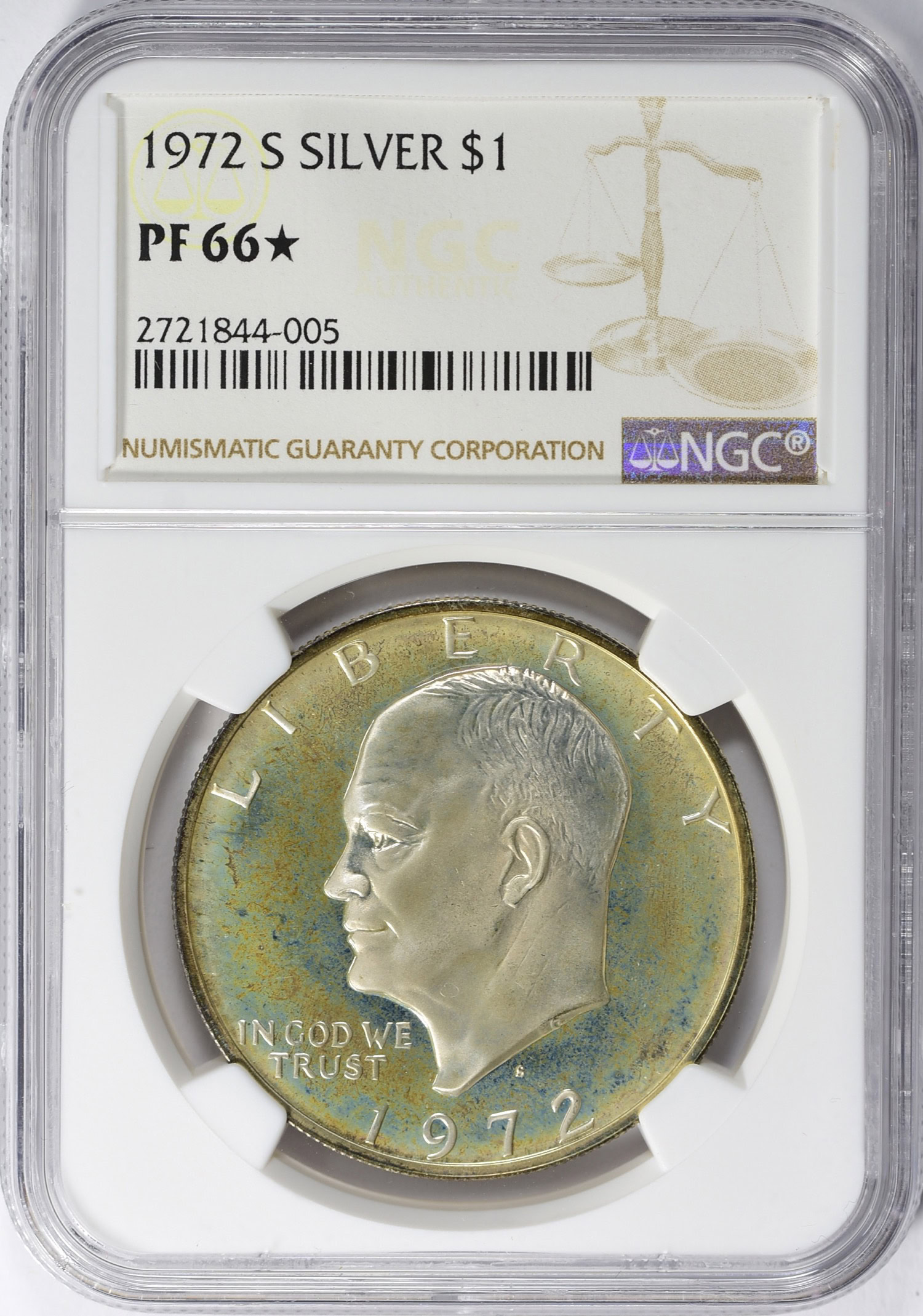 1972-S Eisenhower Dollar Silver NGC Proof-66 ★ (Item 1060403 ...