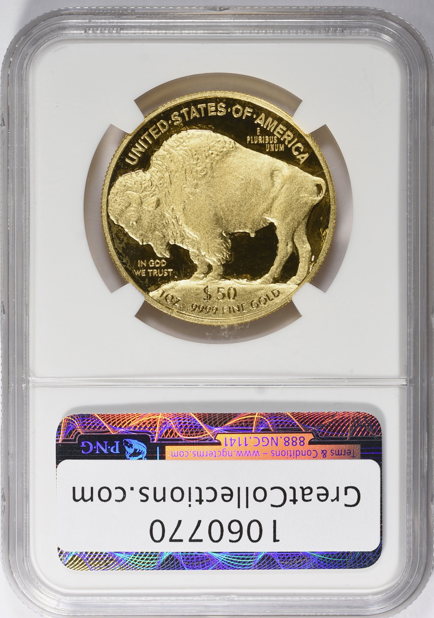 2014-W $50 One-Ounce Gold American Buffalo Early Releases NGC Proof-70 ...