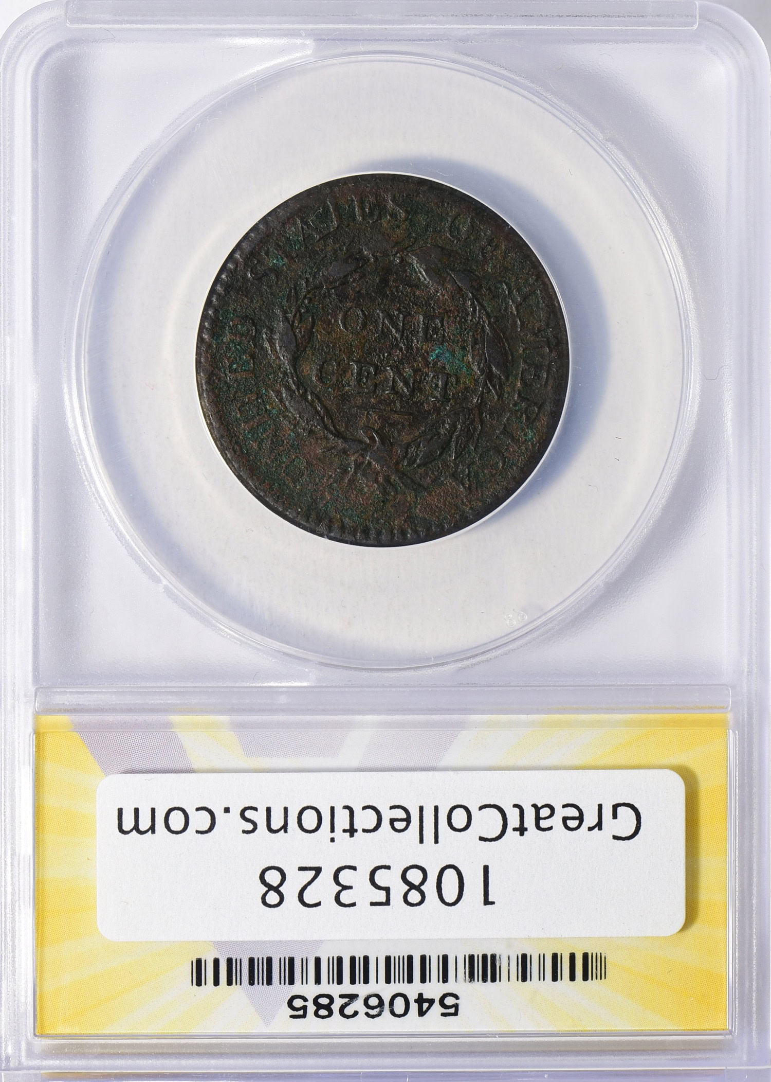 1814 Classic Cent S-294 Crosslet 4 ANACS VF-20 Details (Item 1085328 ...