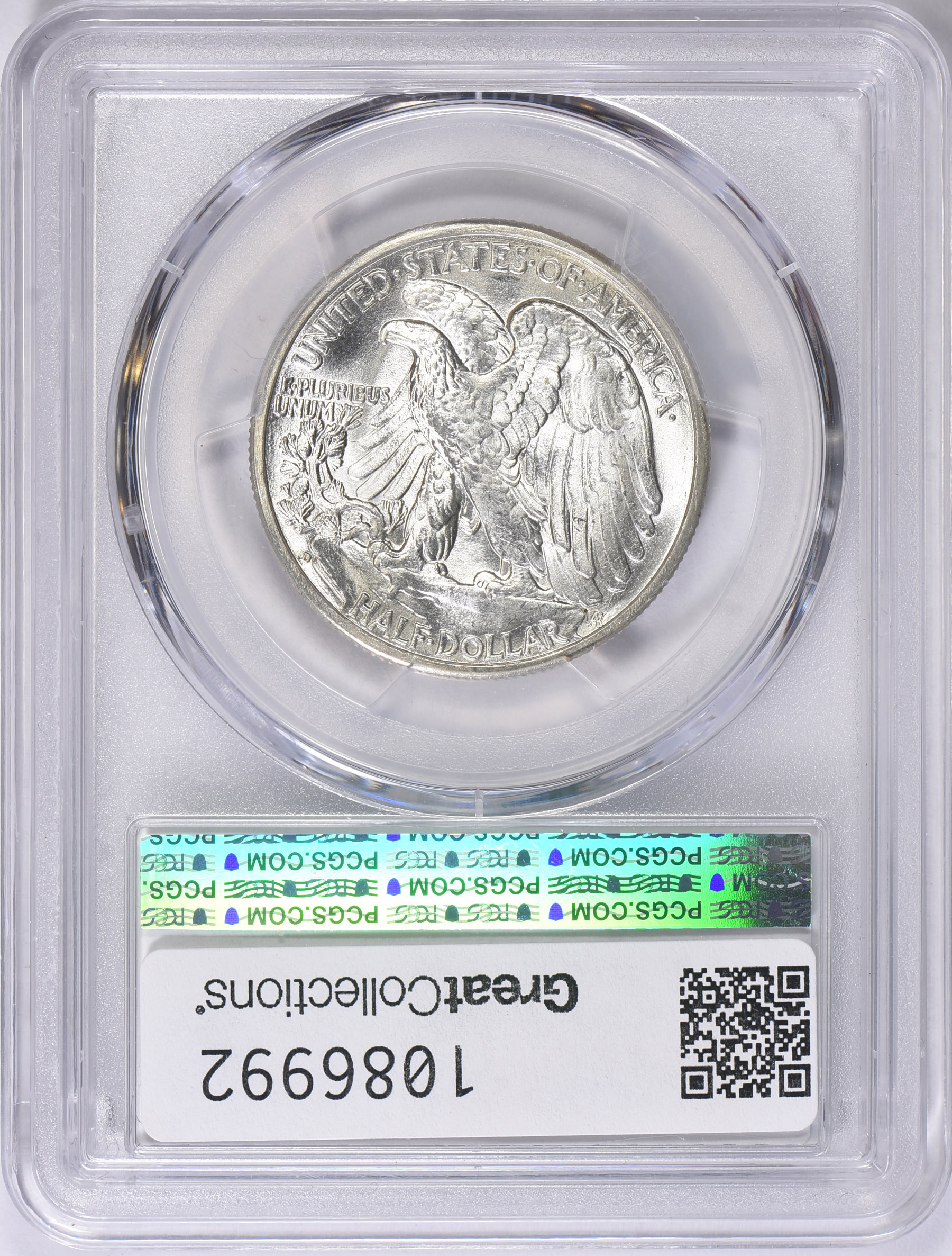 1935-D Walking Liberty Half Dollar PCGS MS-66 (CAC Green) (Item 1086992) | GreatCollections Coin ...