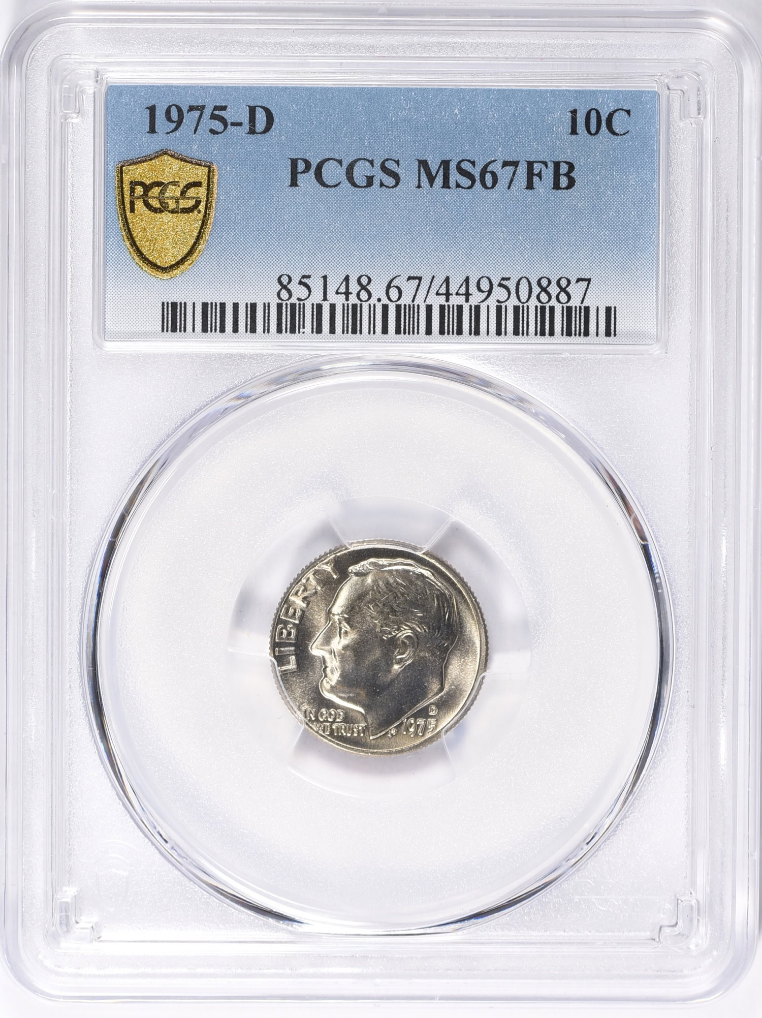 1975-D Roosevelt Dime PCGS MS-67 FB (Item 1113961) | GreatCollections ...