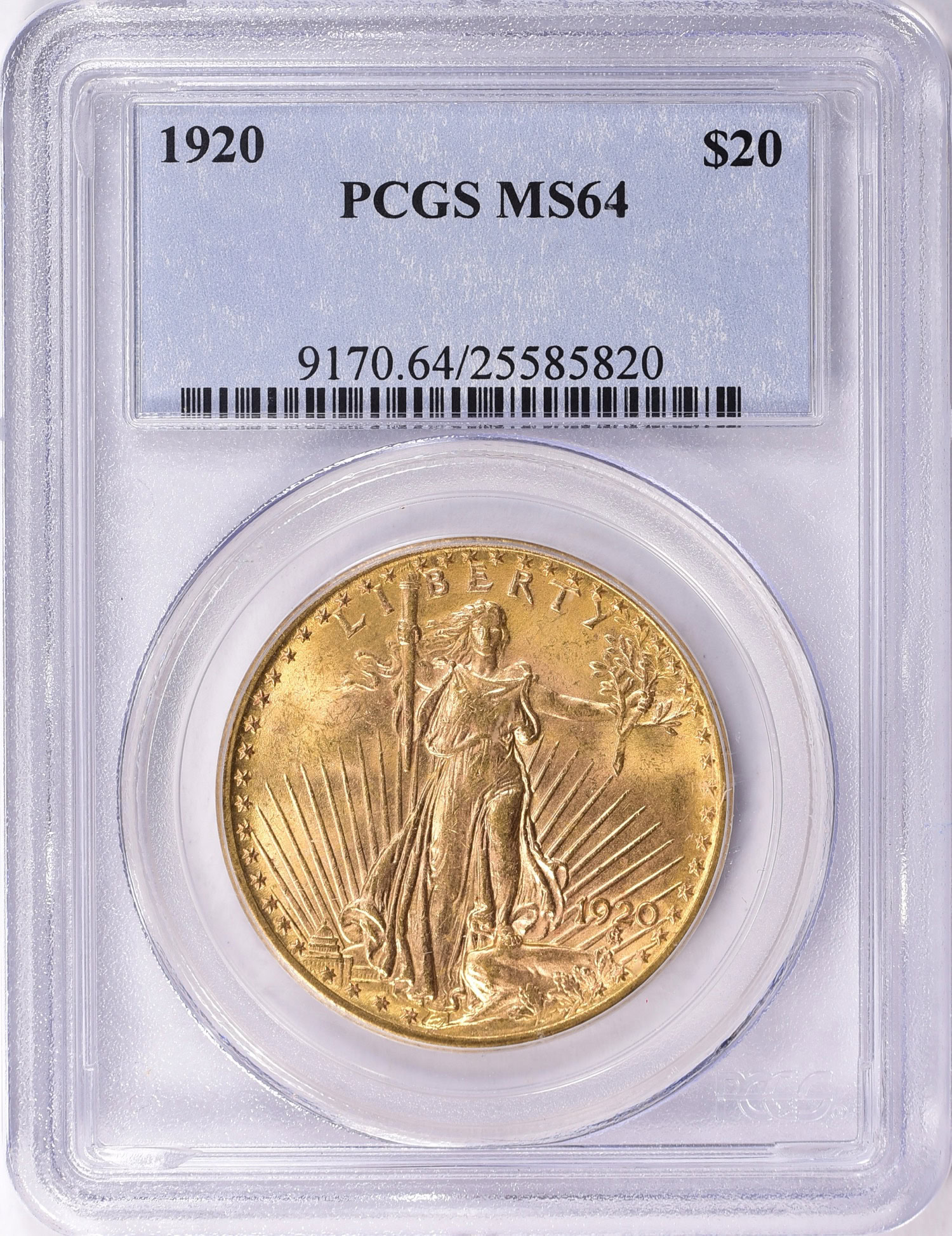 1920 Saint-Gaudens Gold Double Eagle PCGS MS-64 (Item 1114241 ...