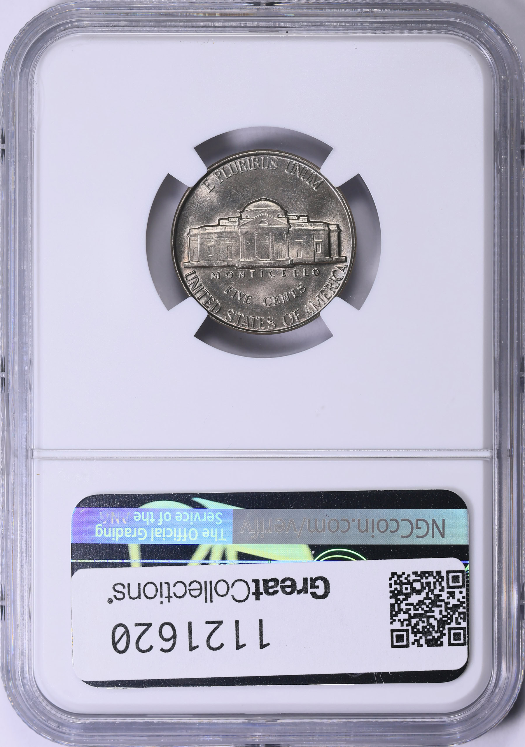 1956 Jefferson Nickel NGC MS-67 (Item 1121620) | GreatCollections Coin ...