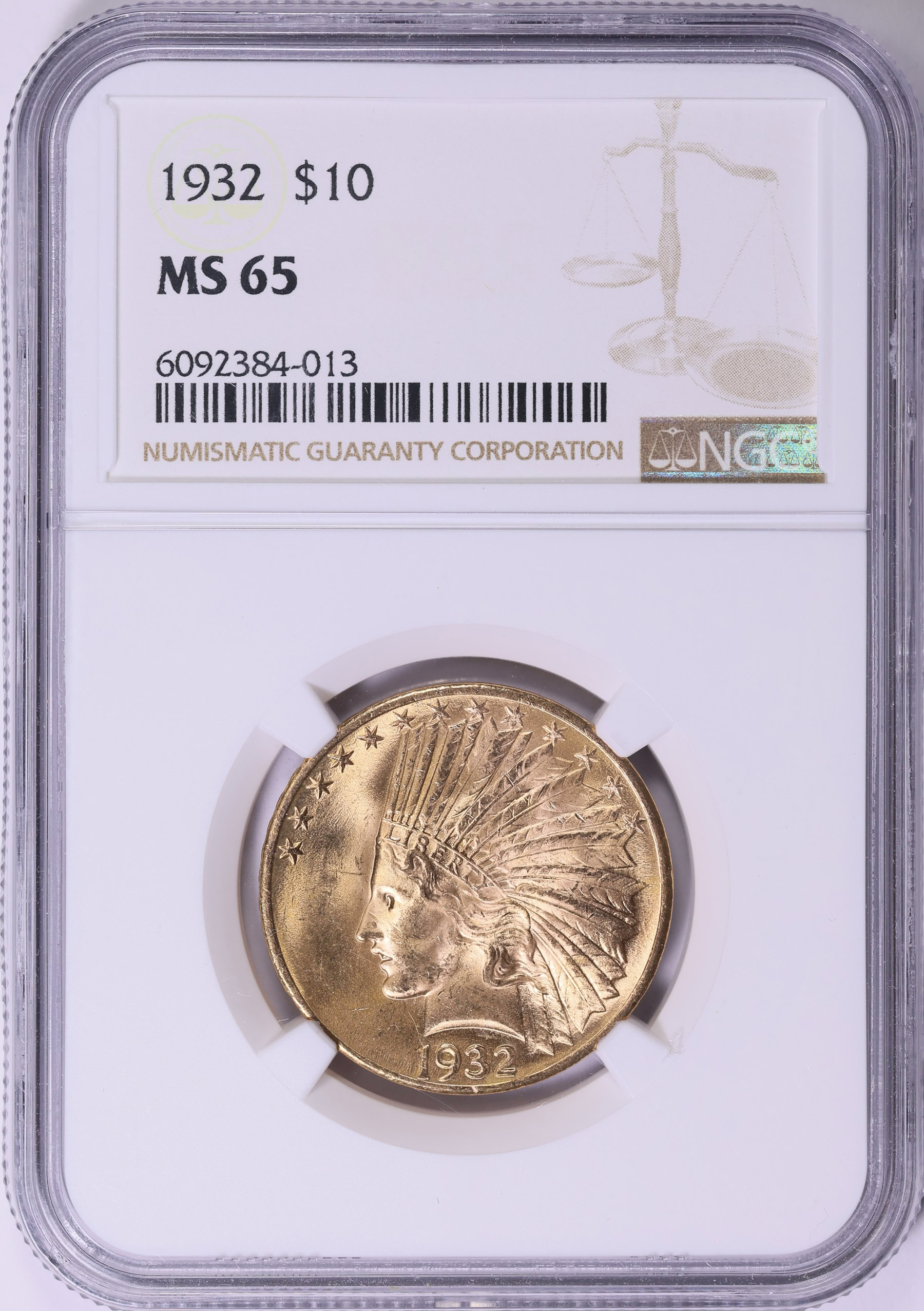 1932 Indian Gold Eagle NGC MS-65 (Item 1126410) | GreatCollections Coin Auctions