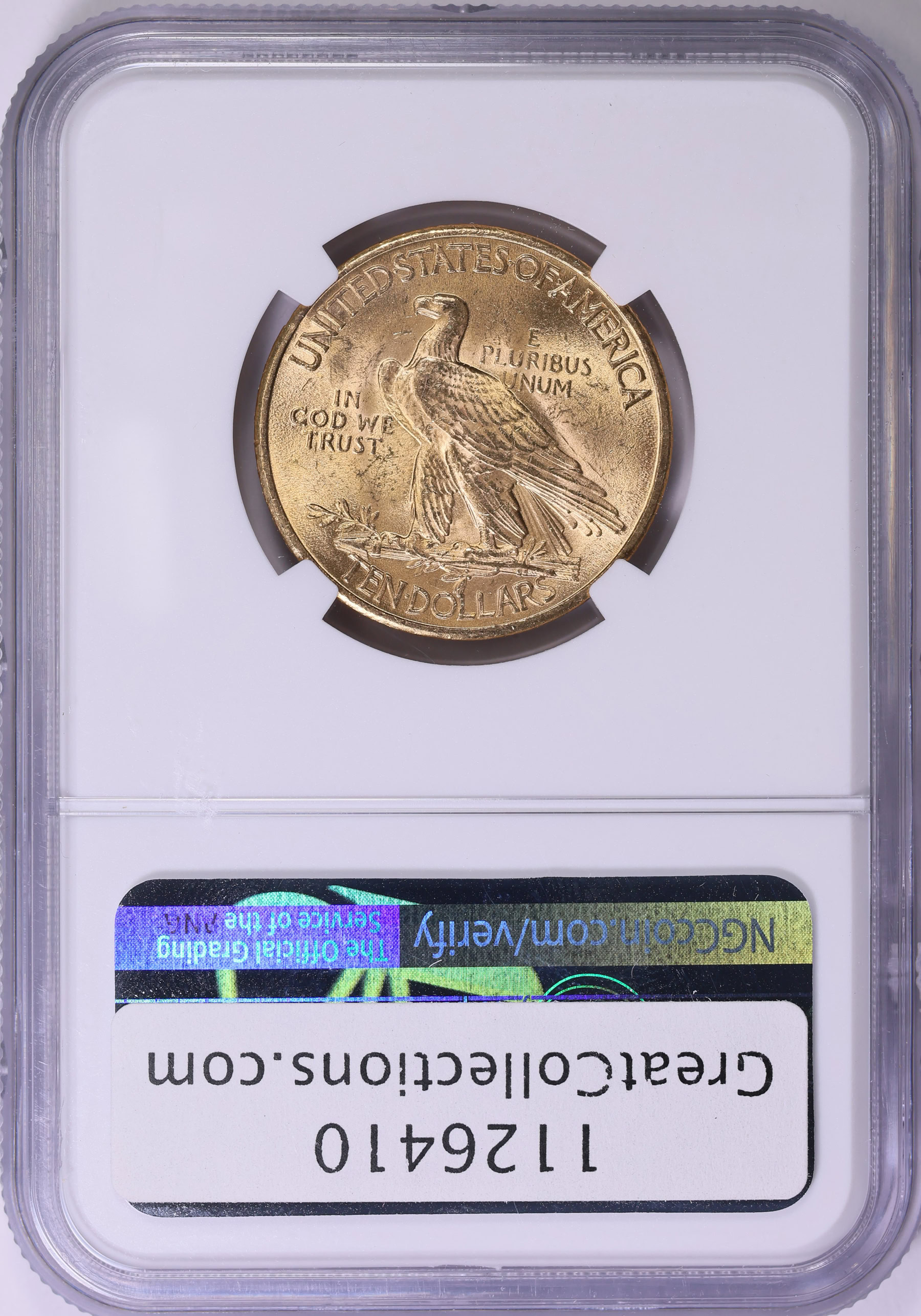 1932 Indian Gold Eagle NGC MS-65 (Item 1126410) | GreatCollections Coin Auctions