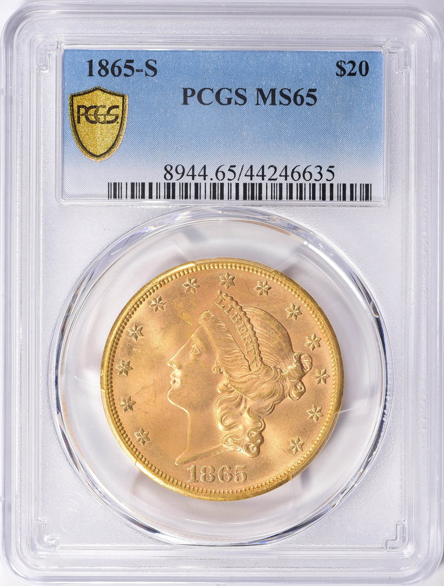 1865-S Liberty Gold Double Eagle PCGS MS-65 (Item 1130317 ...