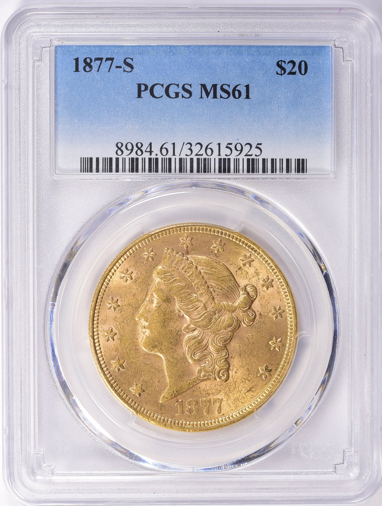 1877-S Liberty Gold Double Eagle PCGS MS-61 (Item 1130325 ...