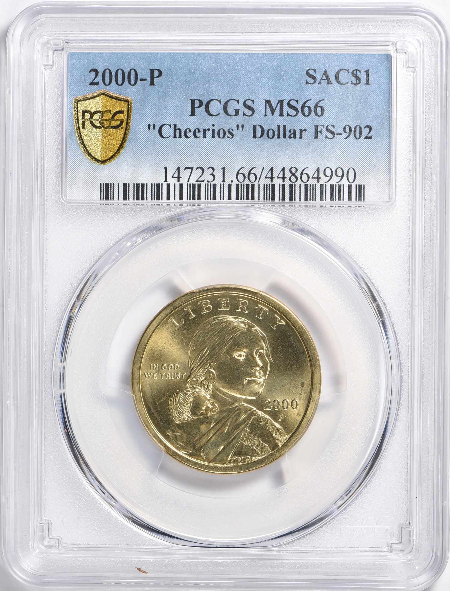 2000-P Sacagawea Dollar Cheerios Dollar FS-902 PCGS MS-66 (Item 1141032 ...