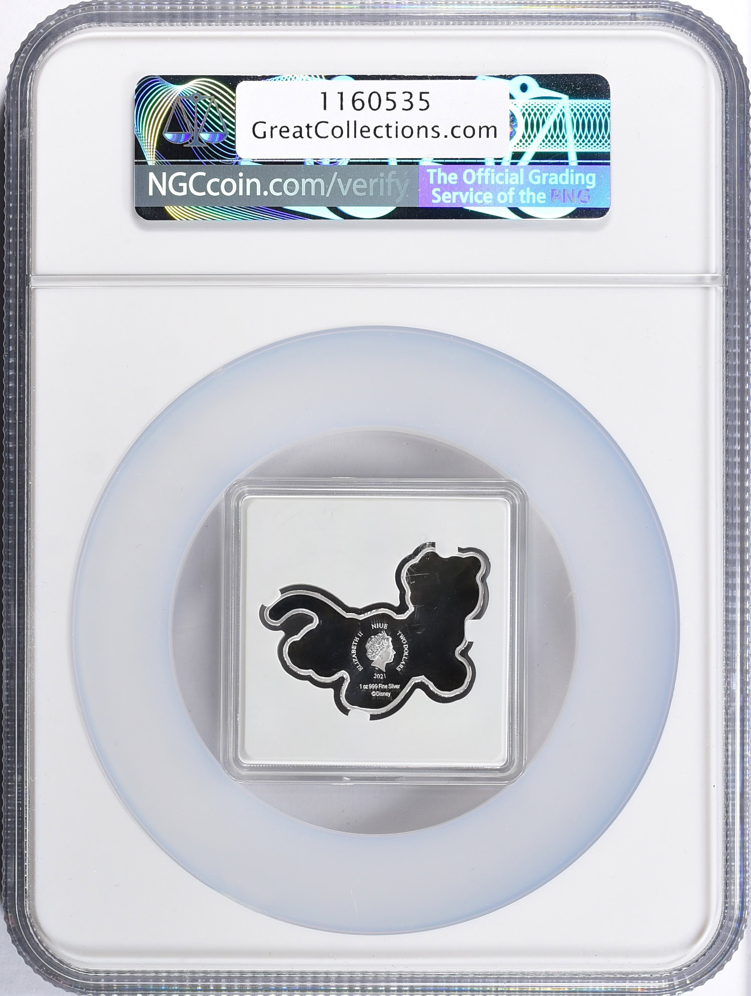 Niue 2021 Colorized Silver $2 Chibi Disney Series Pluto With Case of ...