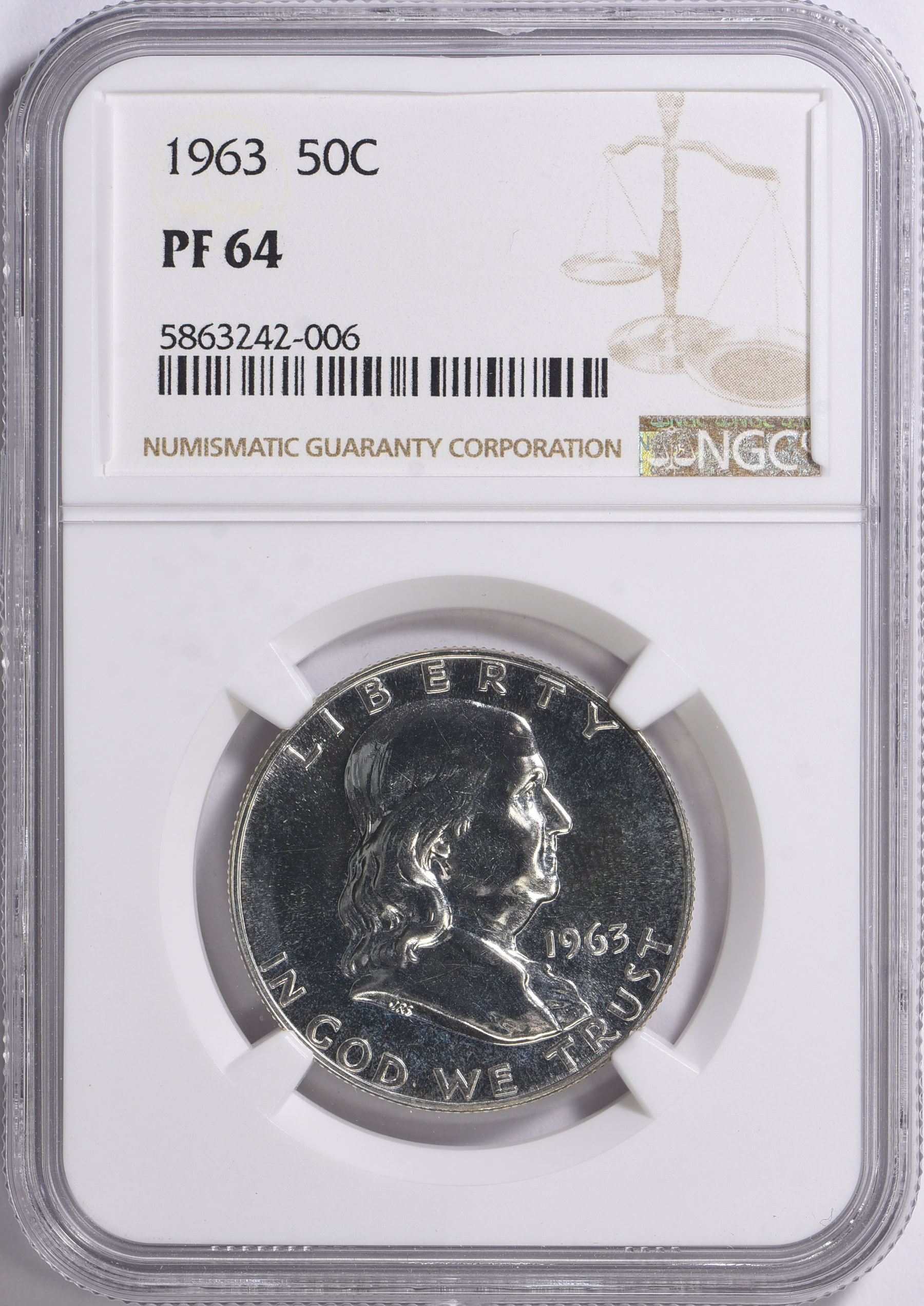 1963 Franklin Half Dollar NGC Proof-64 (Item 1176790 ...