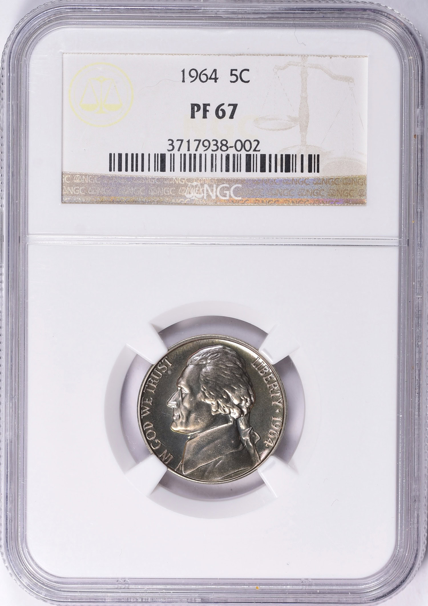 1964 Jefferson Nickel NGC Proof-67 (Toned) (Item 1194584 ...