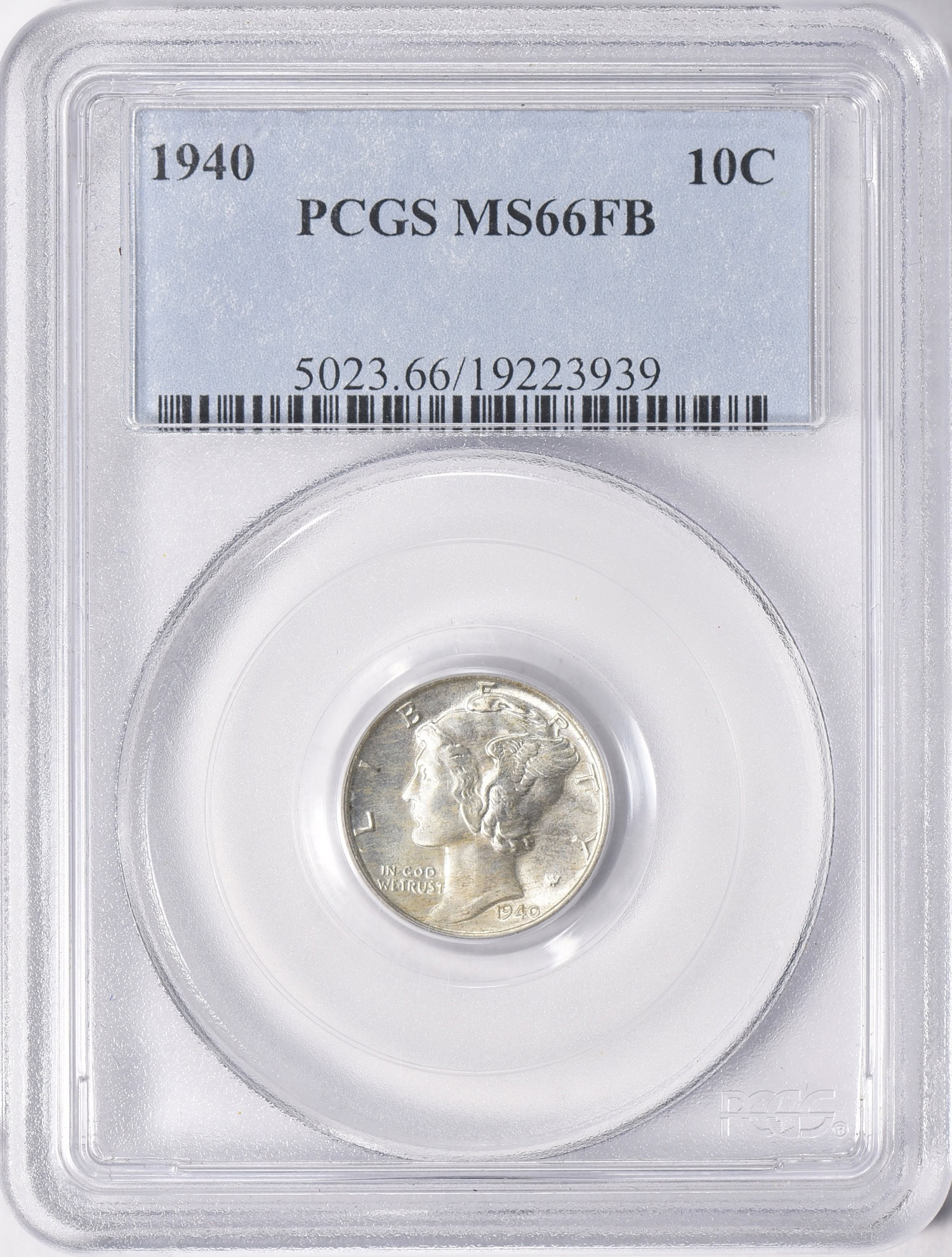 1940 Mercury Dime PCGS MS-66 FB (Item 1202112) | GreatCollections Coin Auctions