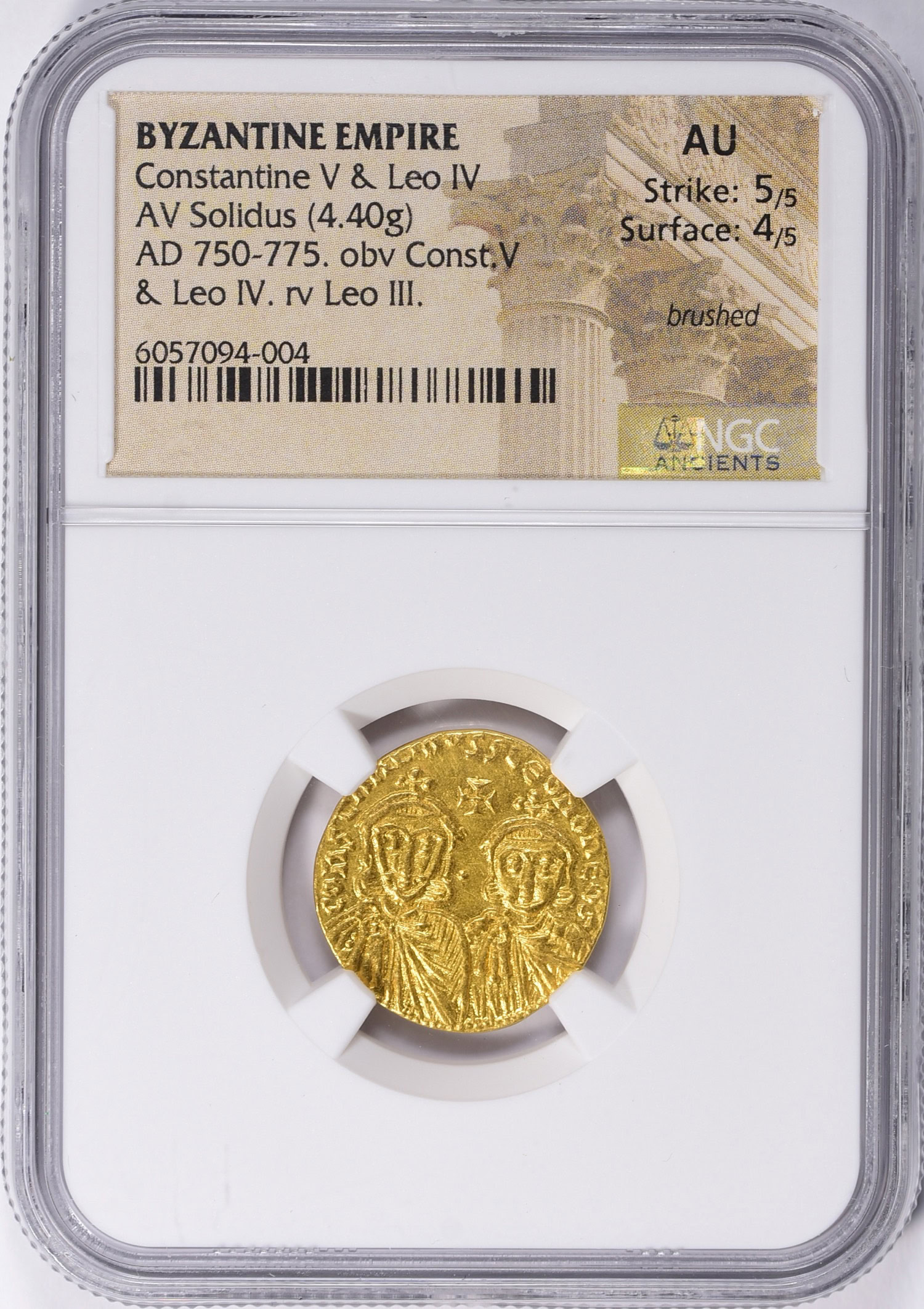 Ancient Byzantine Empire, Constantine V & Leo IV (A.D. 740-775) c.A.D ...