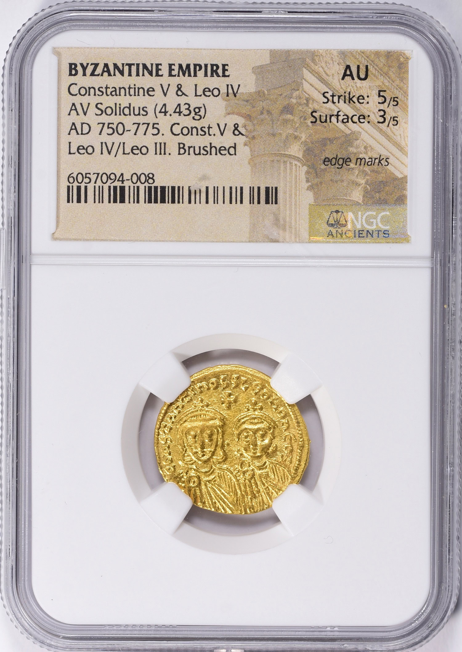 Ancient Byzantine Empire, Constantine V & Leo IV (A.D. 740-775) c.A.D ...