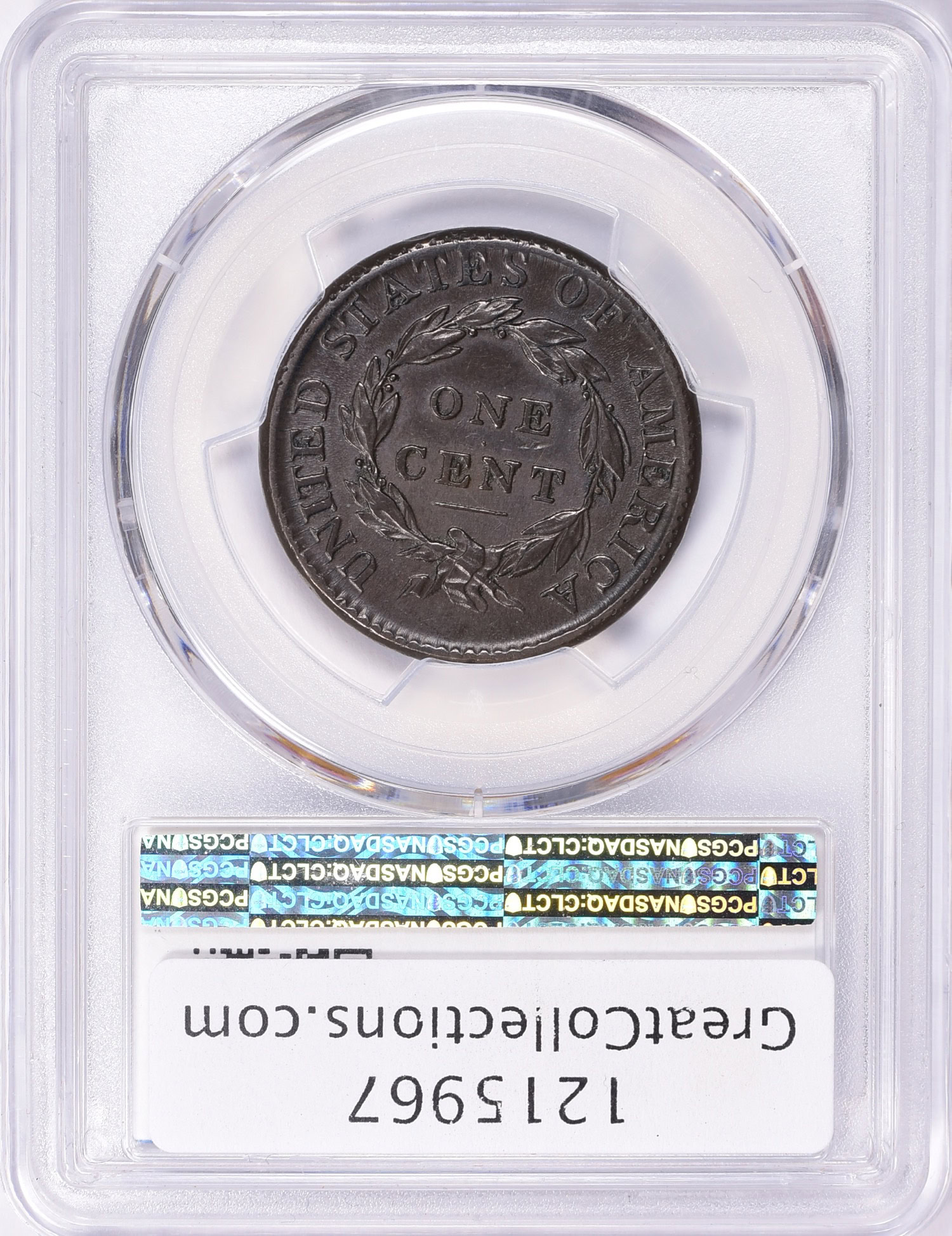 1814 Classic Cent Plain 4 PCGS XF-45 BN (Item 1215967) | GreatCollections Coin Auctions