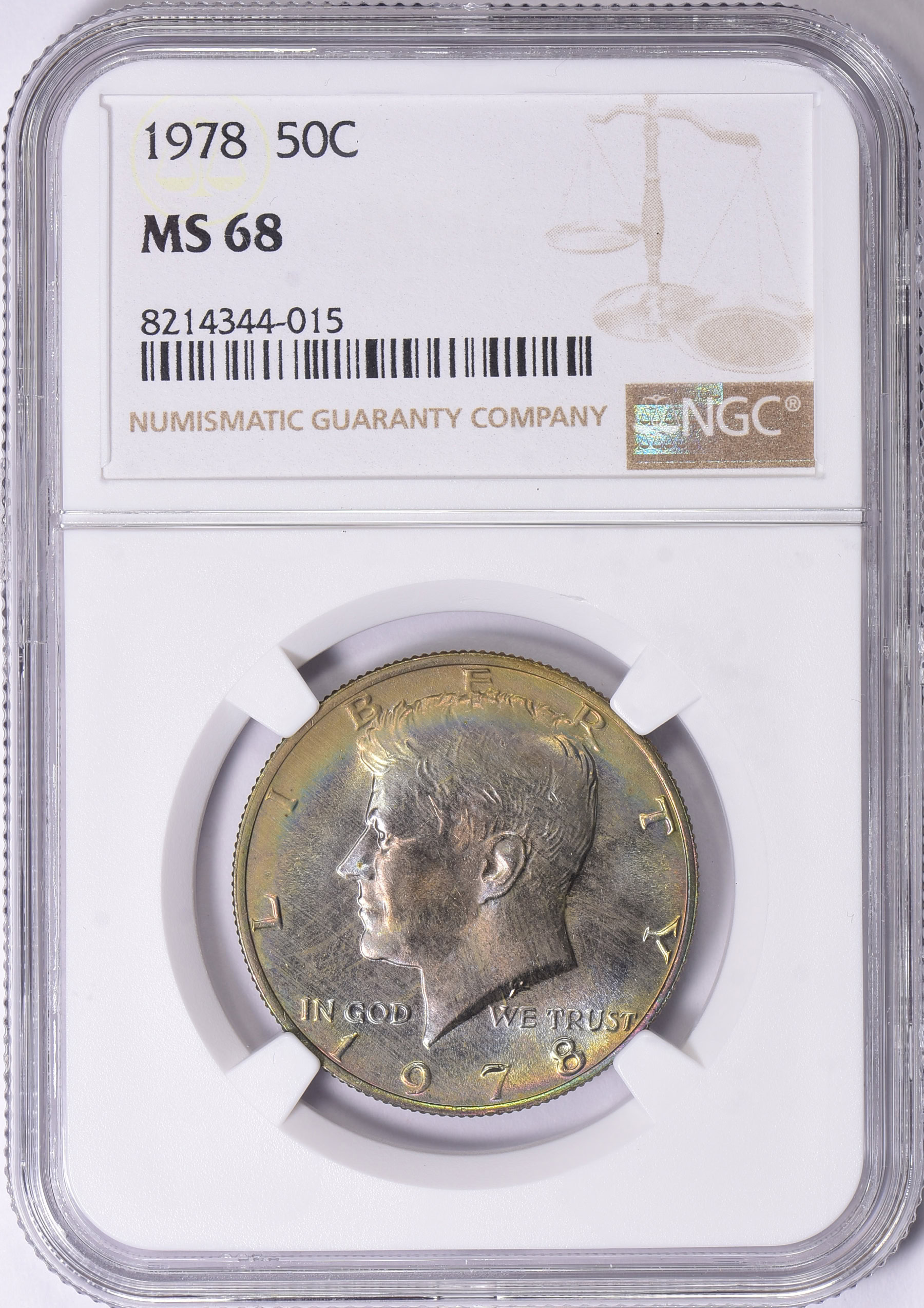 1978 Kennedy Half Dollar NGC MS-68 (Toned) (Item 1219447 ...