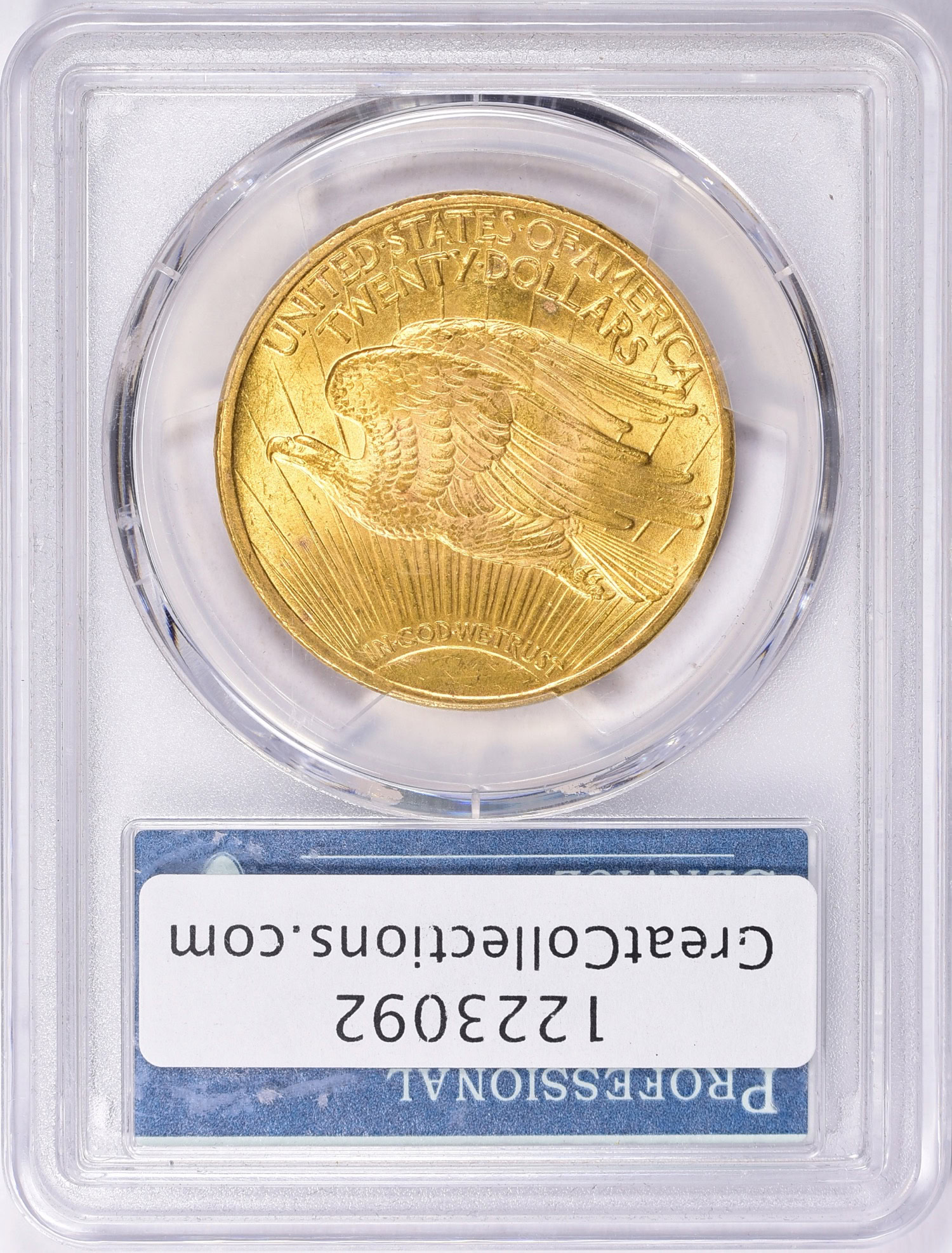 1922 Saint-Gaudens Gold Double Eagle PCGS MS-64 (OGH 35th Anniversary Label) (Item 1223092 ...
