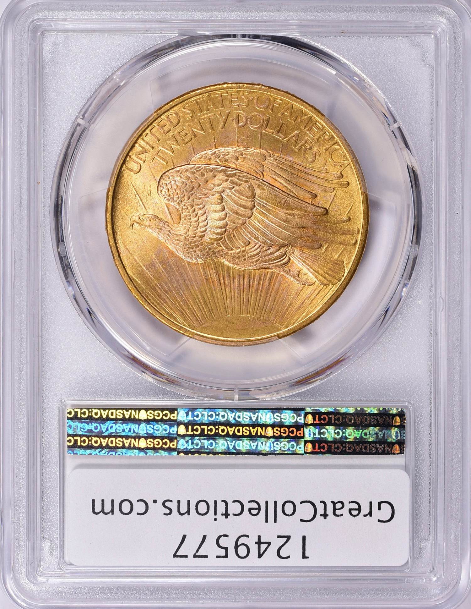 1908 Saint-Gaudens Gold Double Eagle No Motto PCGS MS-67+ (CAC Green ...