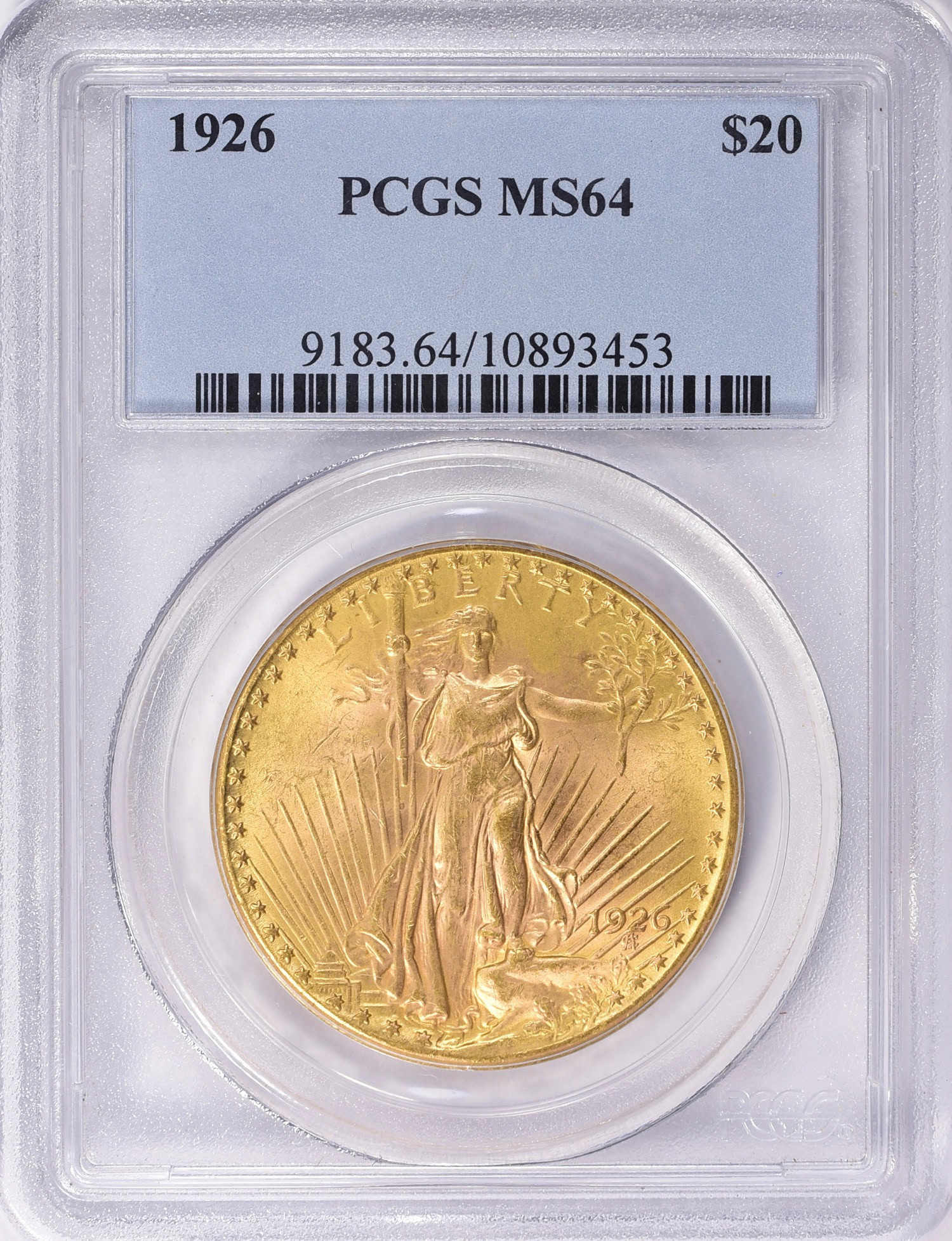 1926 Saint-Gaudens Gold Double Eagle PCGS MS-64 (Item 1254384) | GreatCollections Coin Auctions